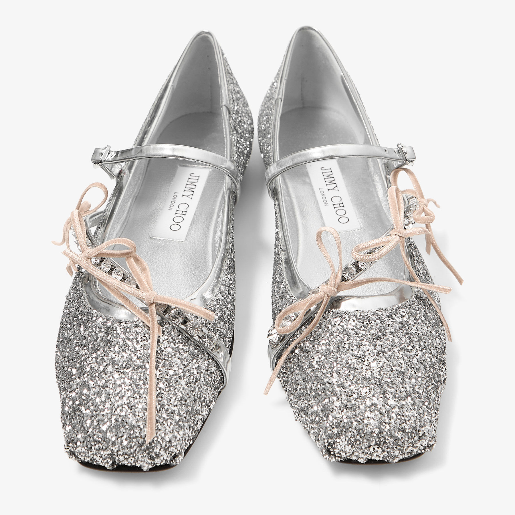 Loli Ballerina | Silver and Macaron Powder Glitter Fabric Ballerina ...