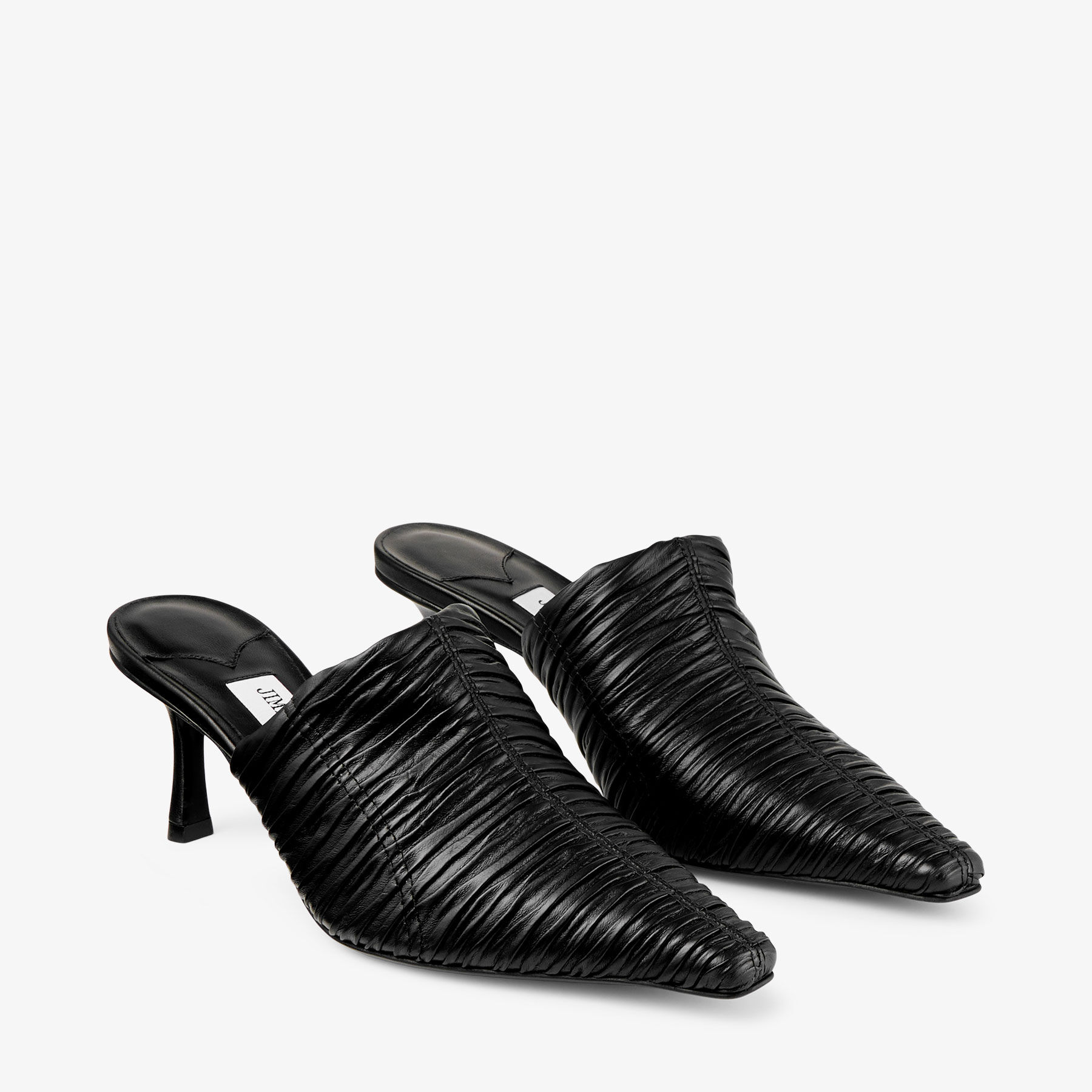 Lotta Mule | Black Leather Mules | JIMMY CHOO NZ