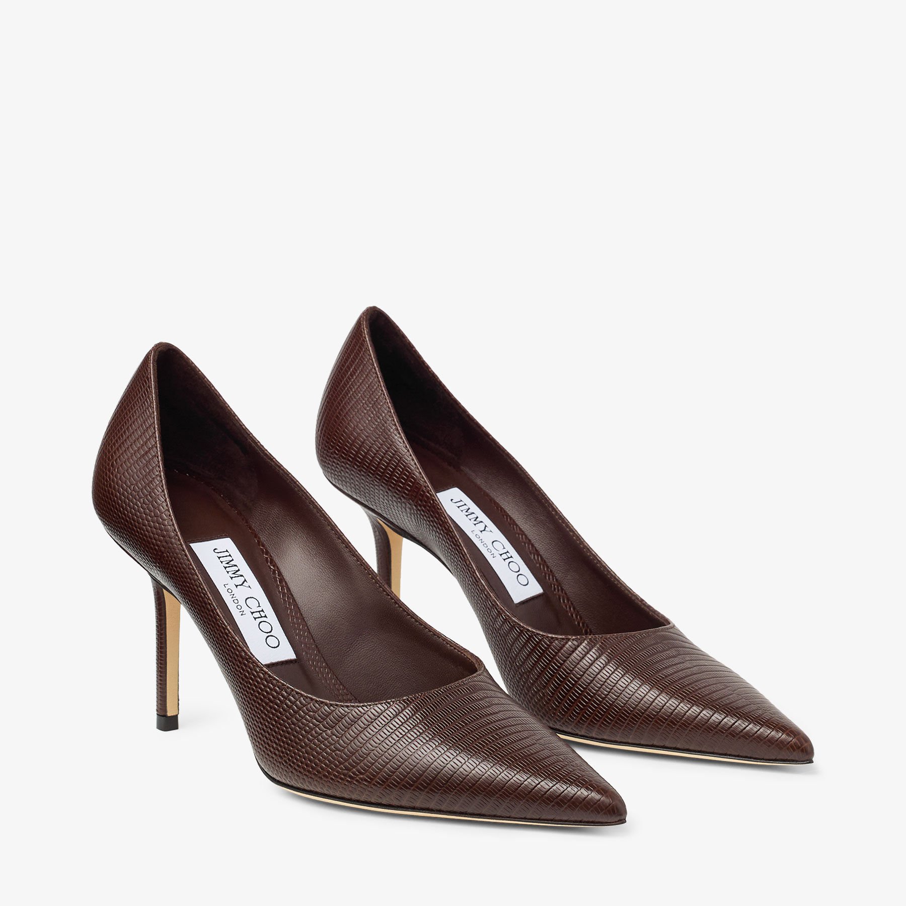 Love 85 | Coffee Lizard Printed Leather Pumps | JIMMY CHOO