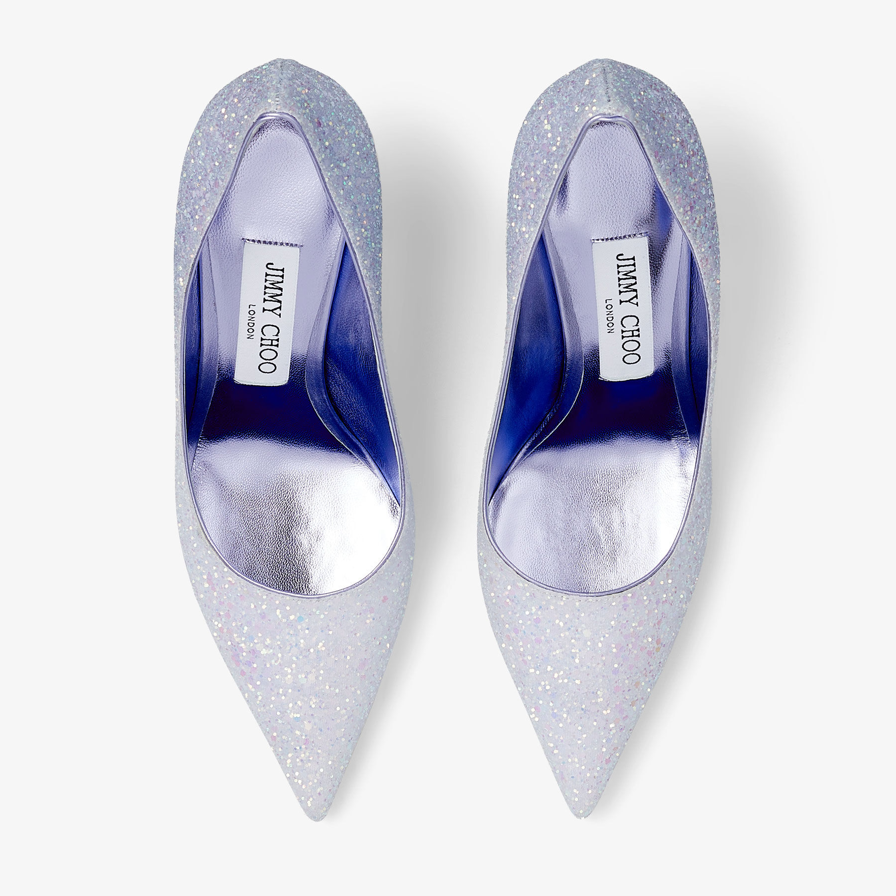 LOVE 85 | Lilac Dégradé Coarse Glitter Fabric Pumps | New Collection ...