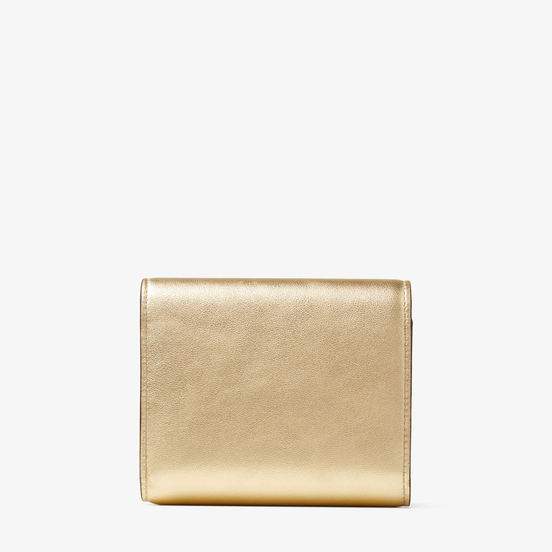 Marinda|Gold Metallic Nappa Leather SLG| JIMMY CHOO