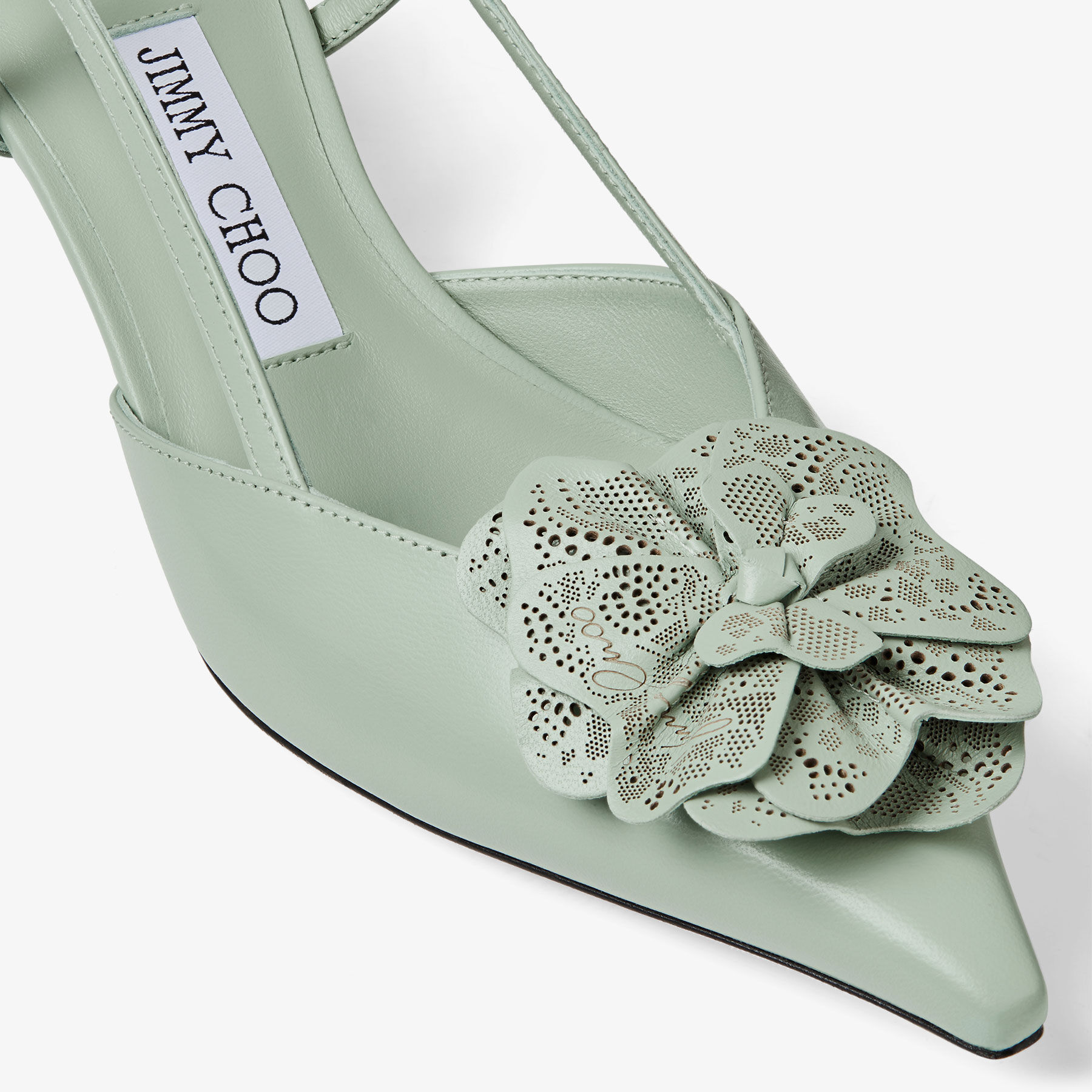 Mimmi Sling Back 50 | Escarpins à bride arrière en cuir nappa brillant ...