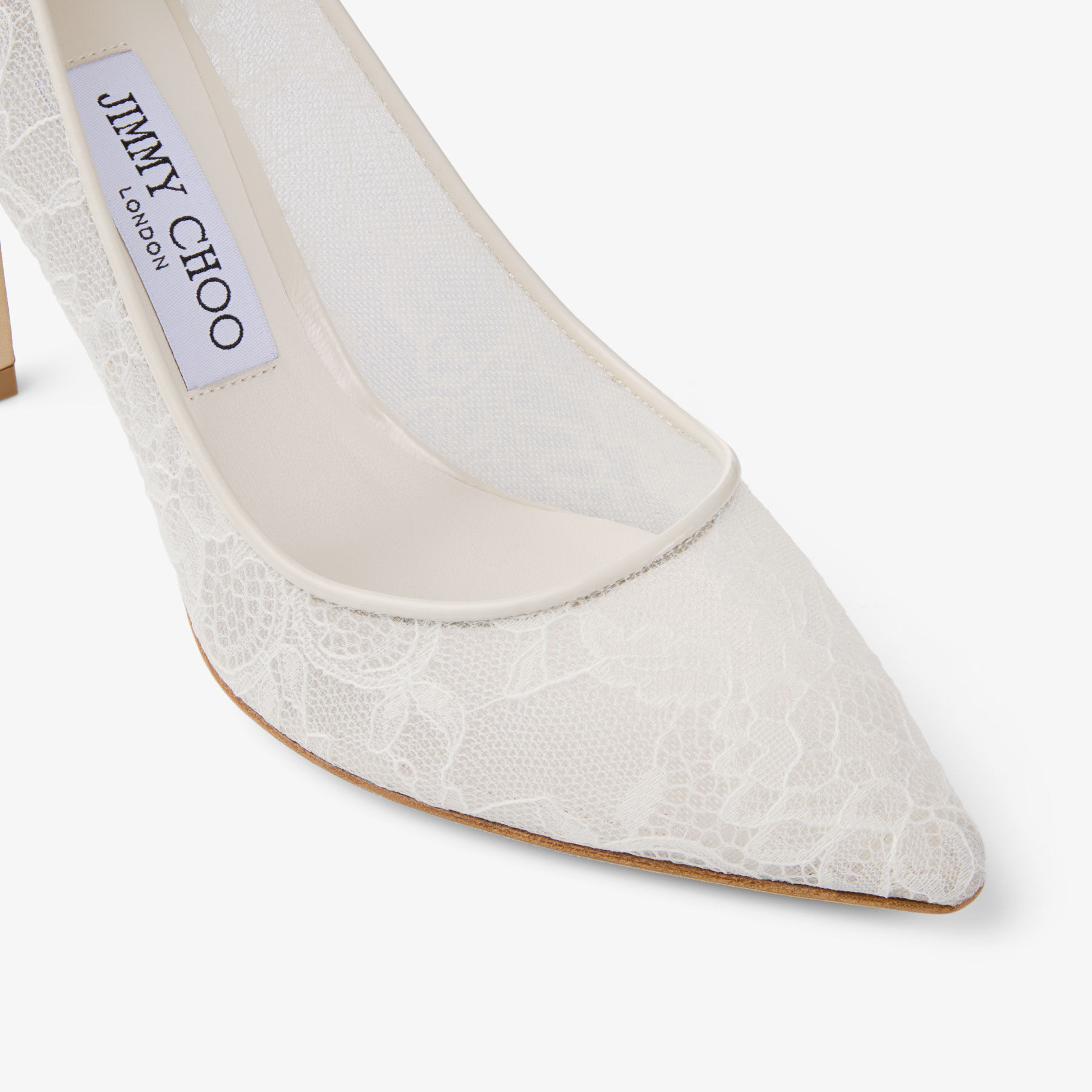 Romy 85 | Décolleté in pizzo avorio Jimmy Choo | JIMMY CHOO