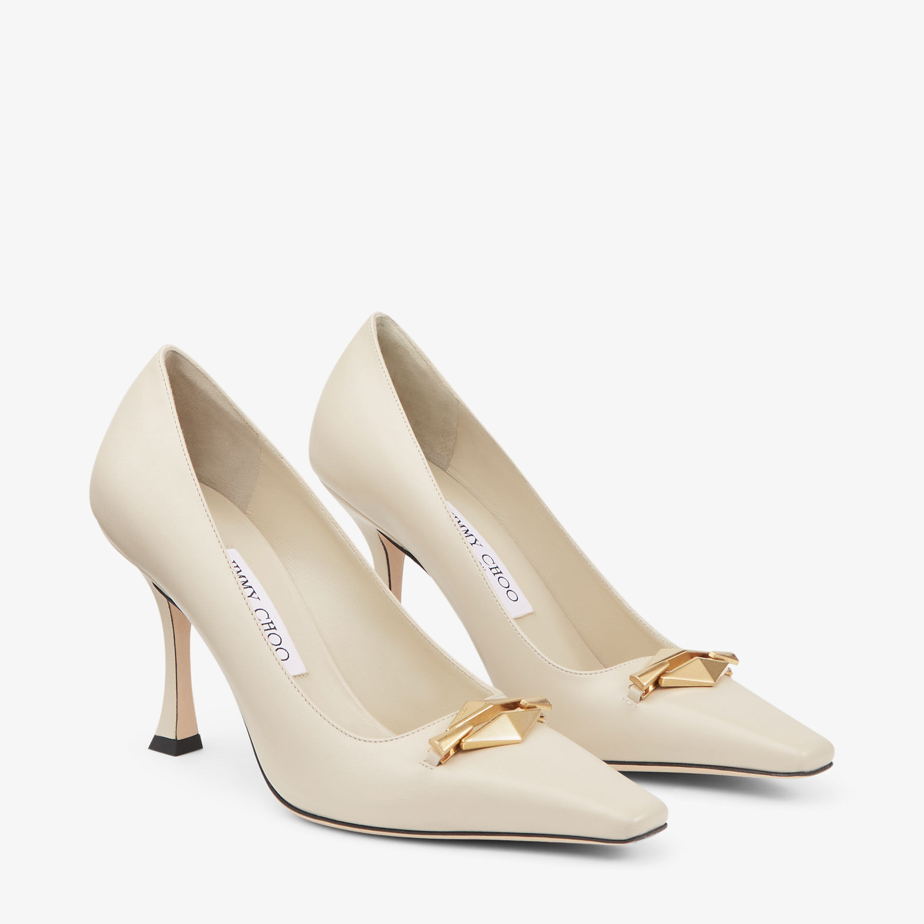 Ryker 90 | Bamboo/Gold Calf Leather Shoe | JIMMY CHOO