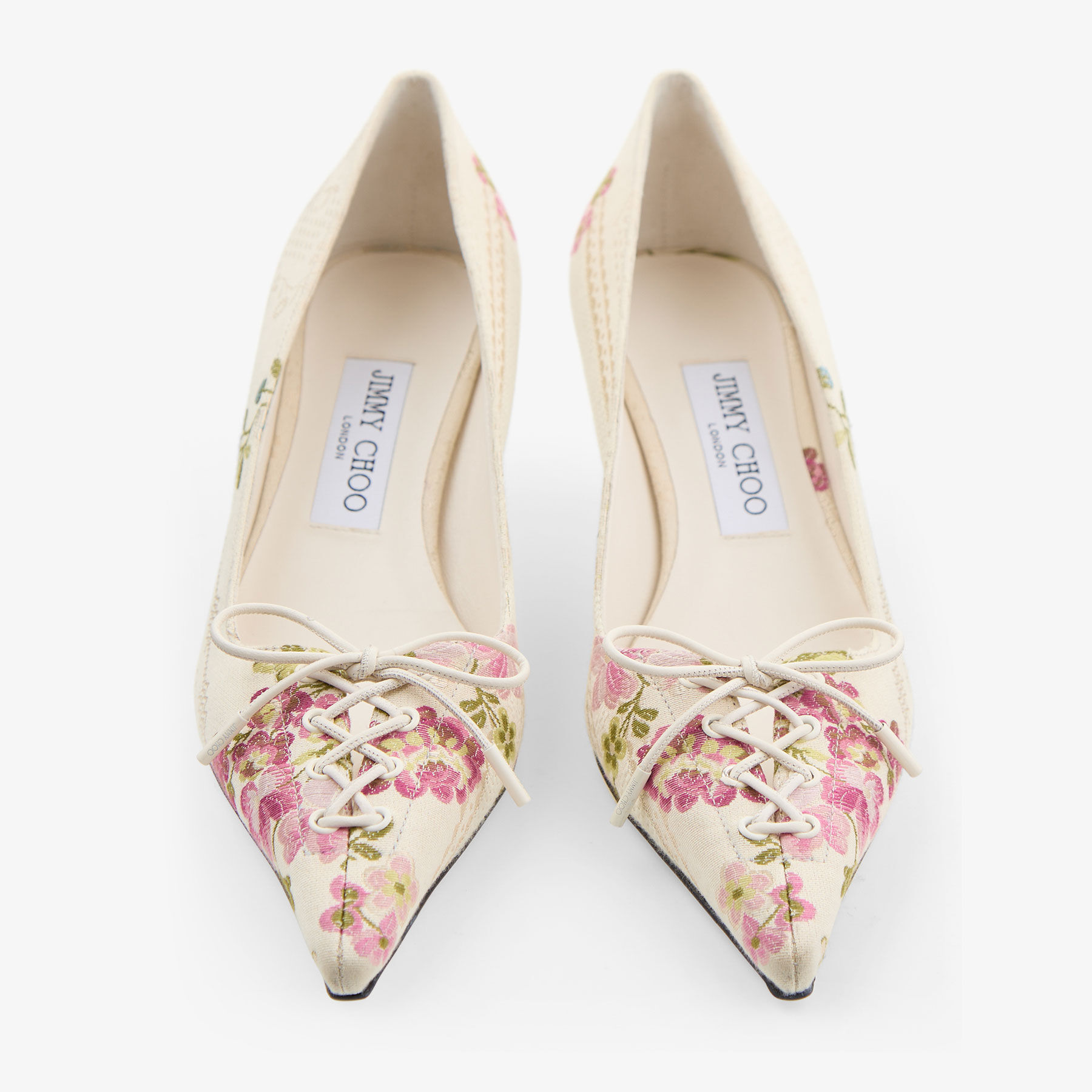 Scarlett 50 | Rose Floral Jacquard Pumps | JIMMY CHOO