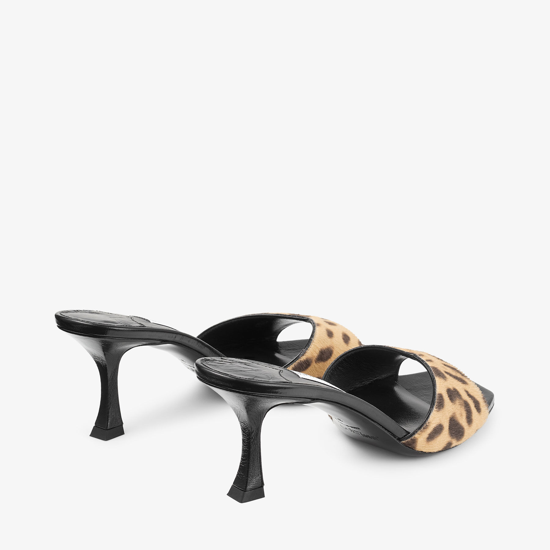 Skye 70 | Natural Leopard Print Pony Sandals | JIMMY CHOO AU