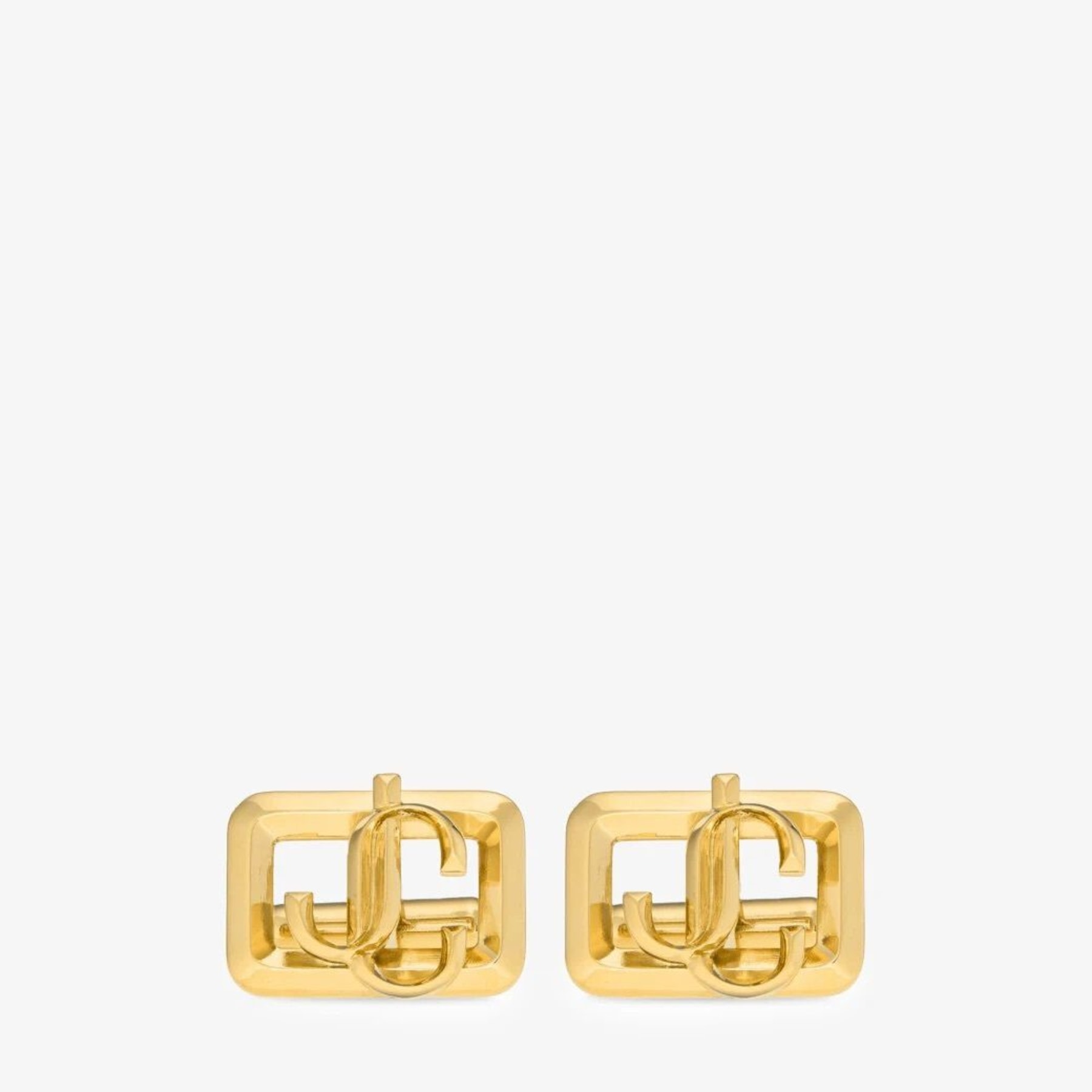 Square JC Cufflink | Gold-Finish Square Cufflink | JIMMY CHOO