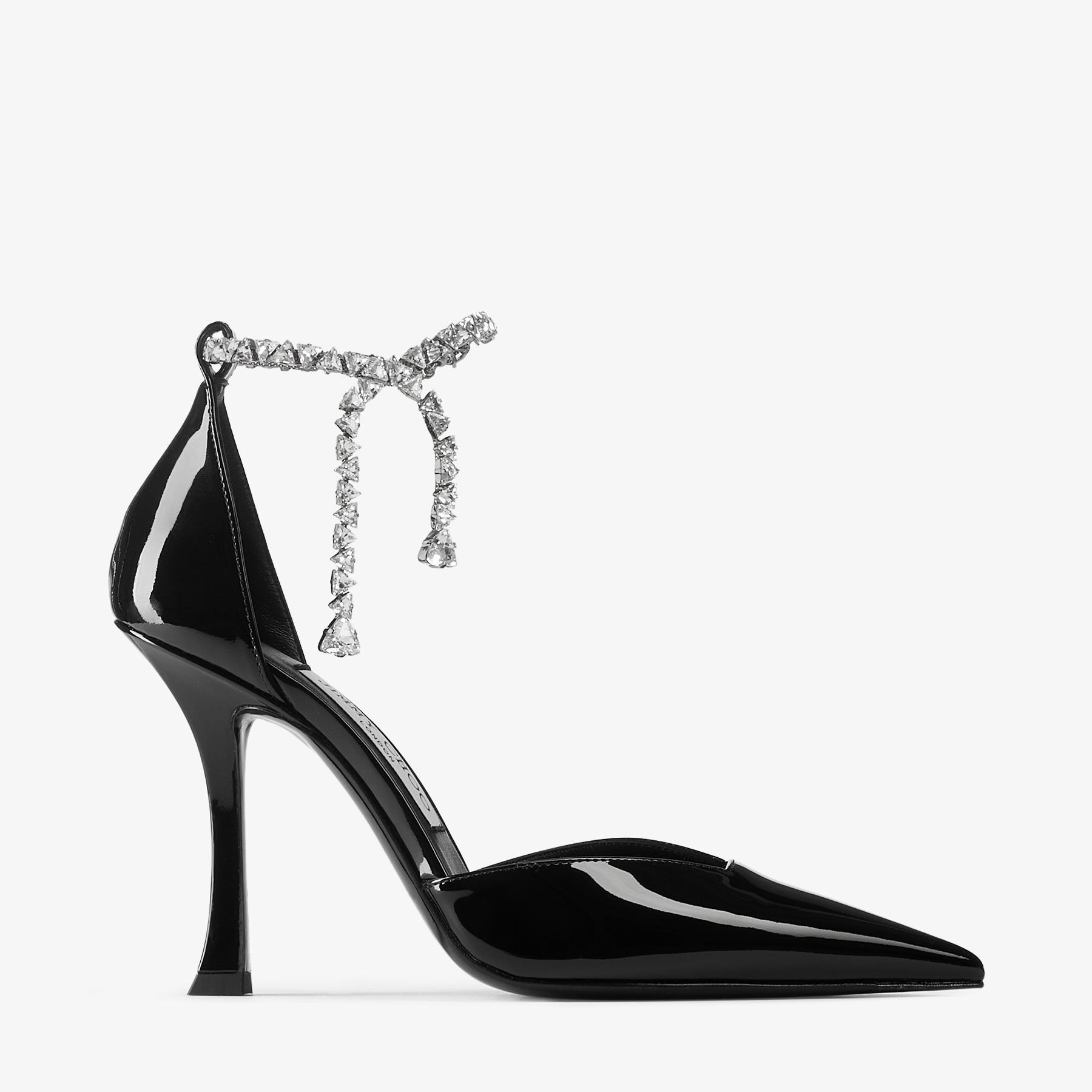 Stevie 100 | Black Patent Leather Pumps | JIMMY CHOO
