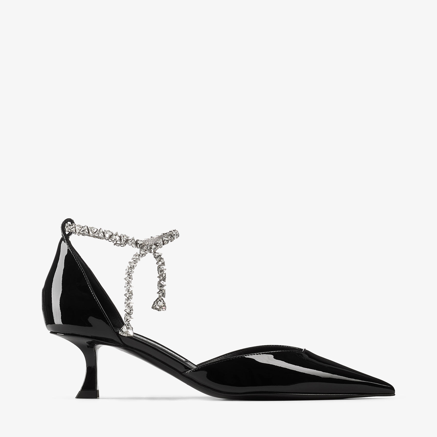 Stevie 50 | Black Patent Leather Pumps | JIMMY CHOO