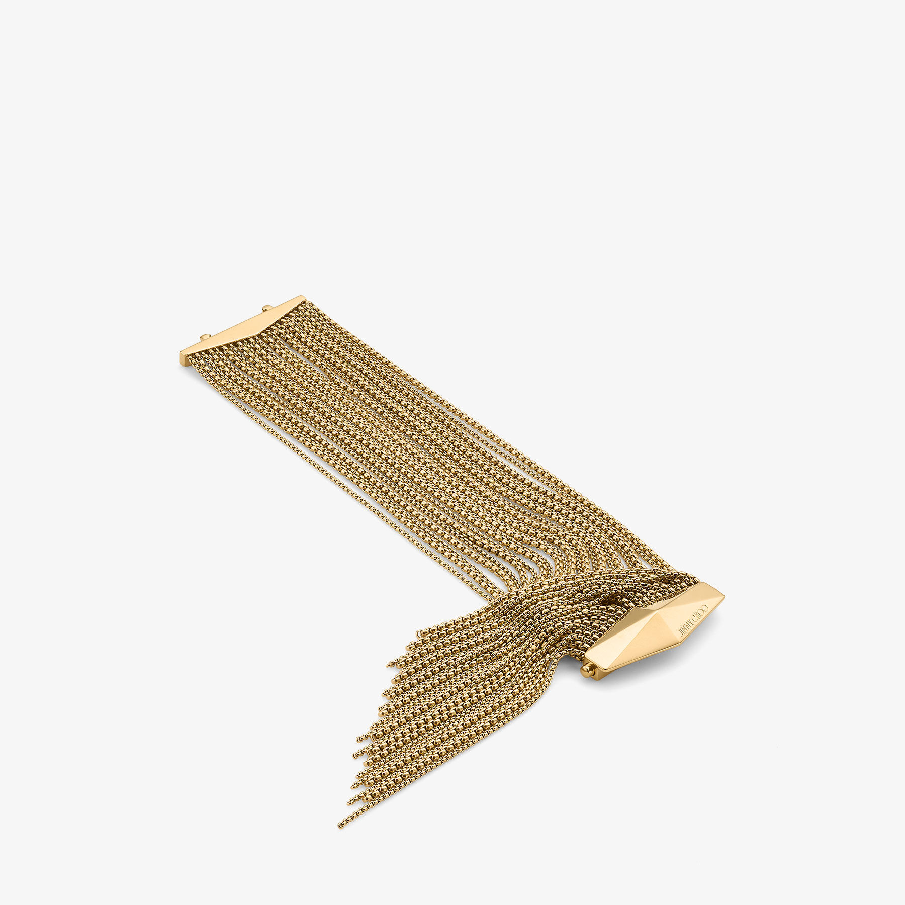 Zandra Bracelet | Gold-Finish Crystal Bracelet | JIMMY CHOO