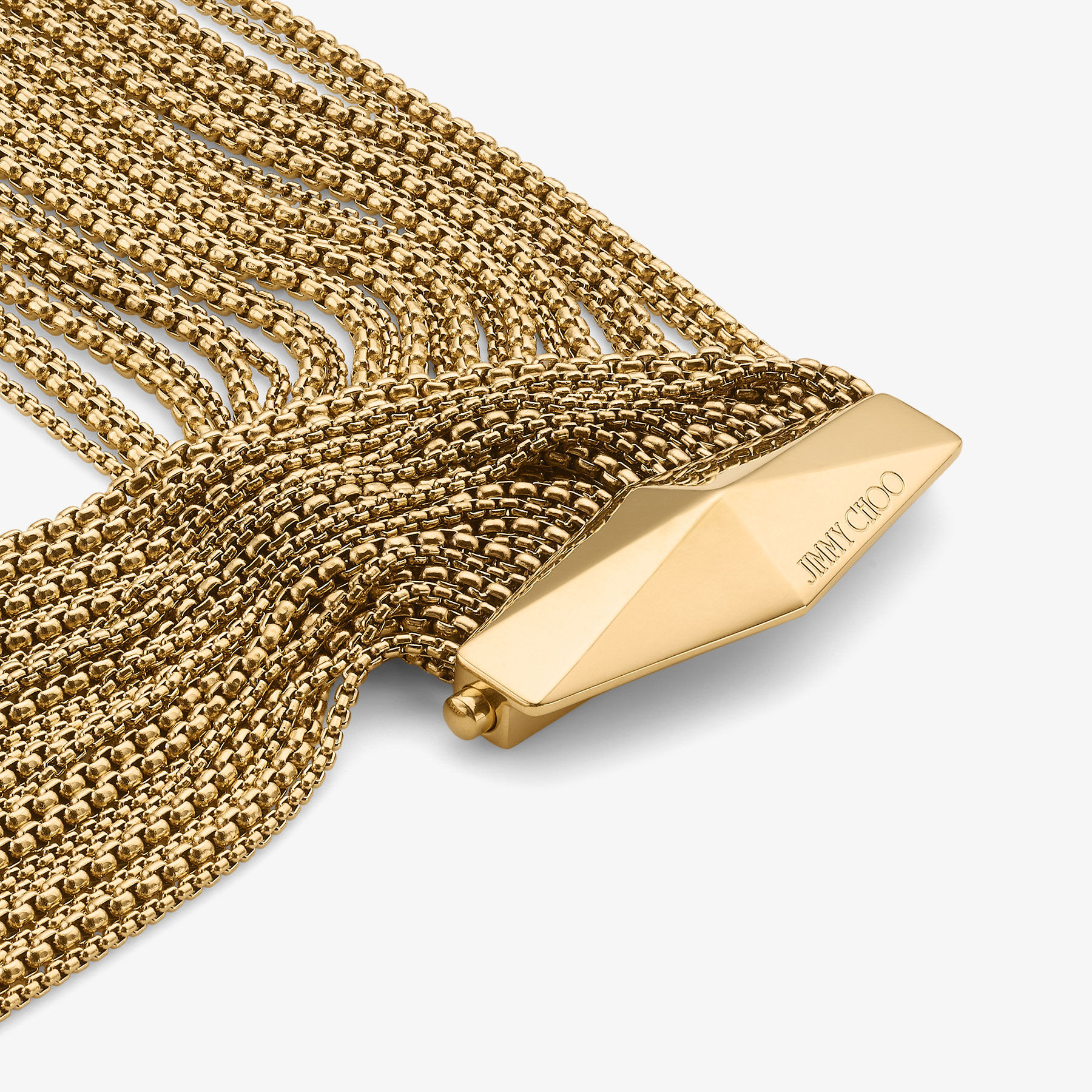 Zandra Bracelet | Gold-Finish Crystal Bracelet | JIMMY CHOO