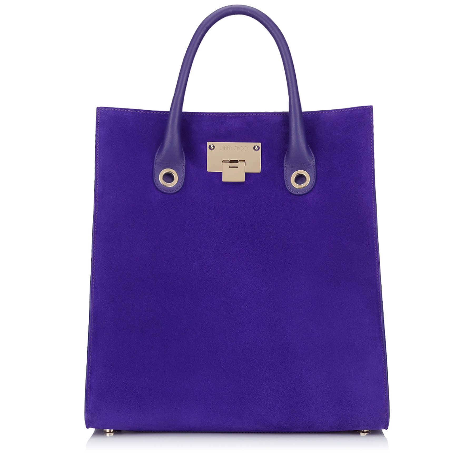 Violet Suede Tote Bag | Rita | Cruise 15 | JIMMY CHOO
