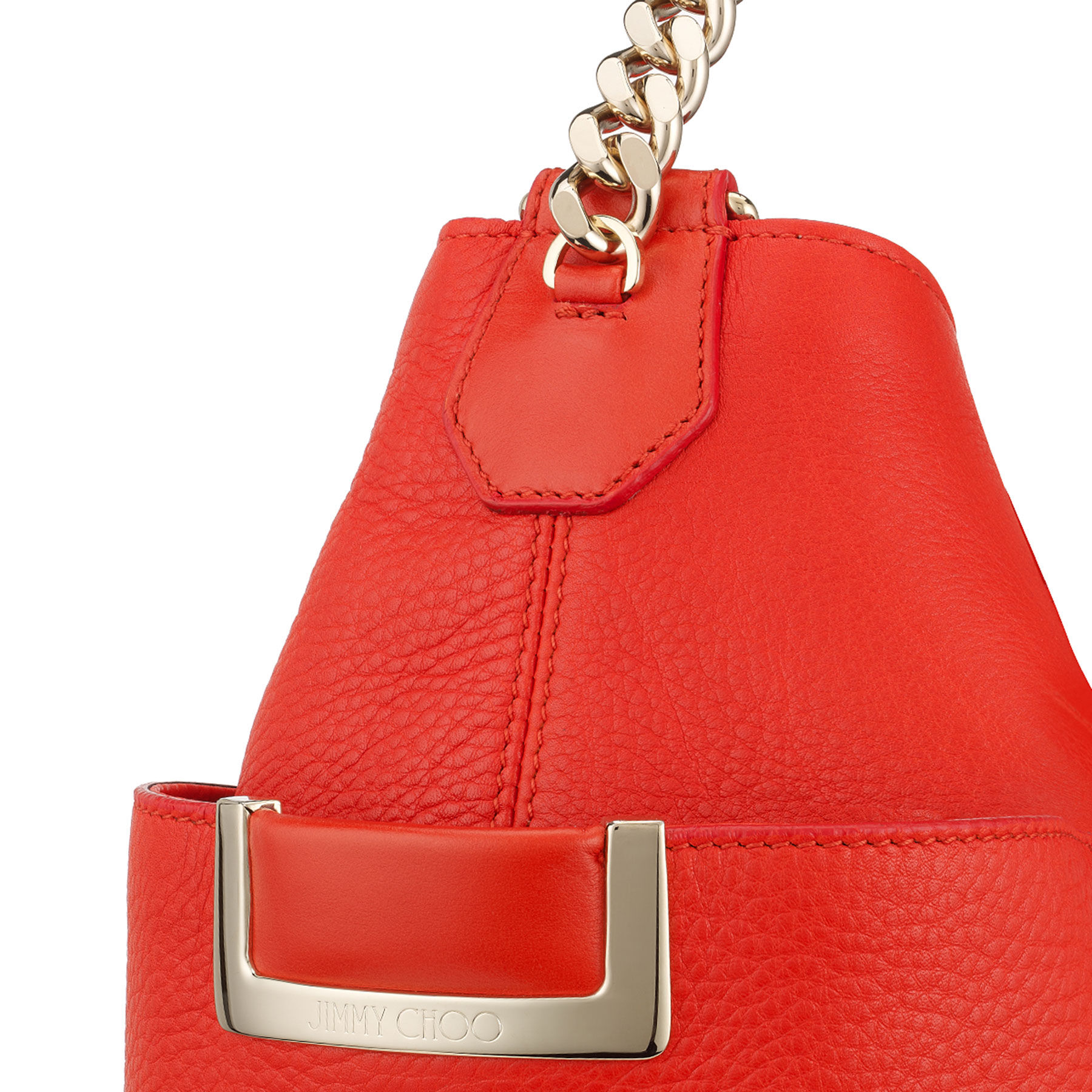 Fire Soft Calf Leather Shoulder Bag | Anna | Spring Summer 15 | JIMMY CHOO