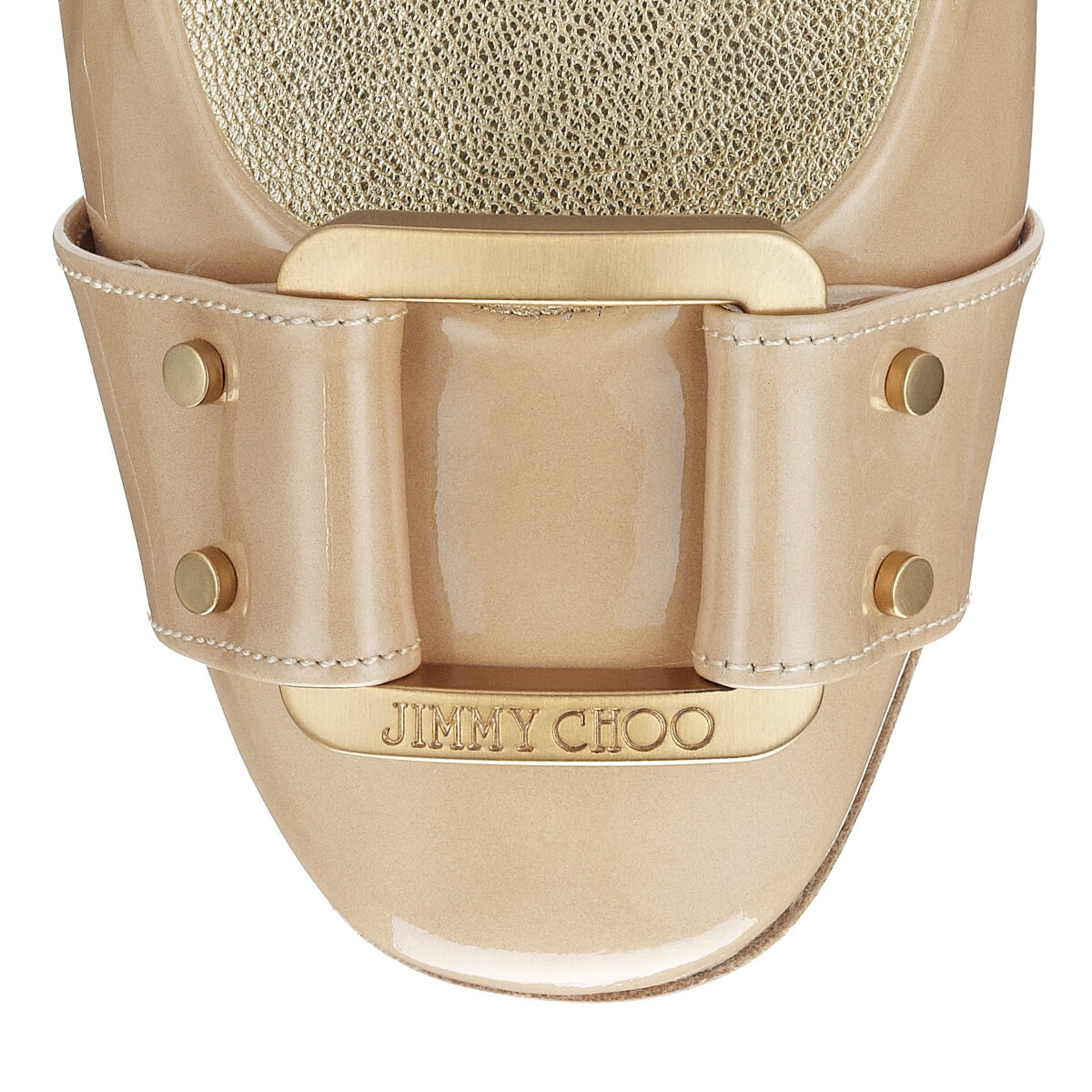 Nude Patent Leather Pumps | Round toe shoes | Moore | JIMMY CHOO