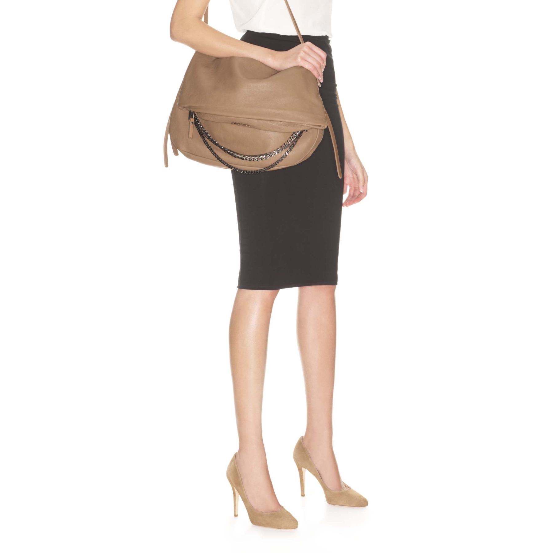 Nude Suede Round Toe Pumps | Round Toe Shoes | Vikki | JIMMY CHOO