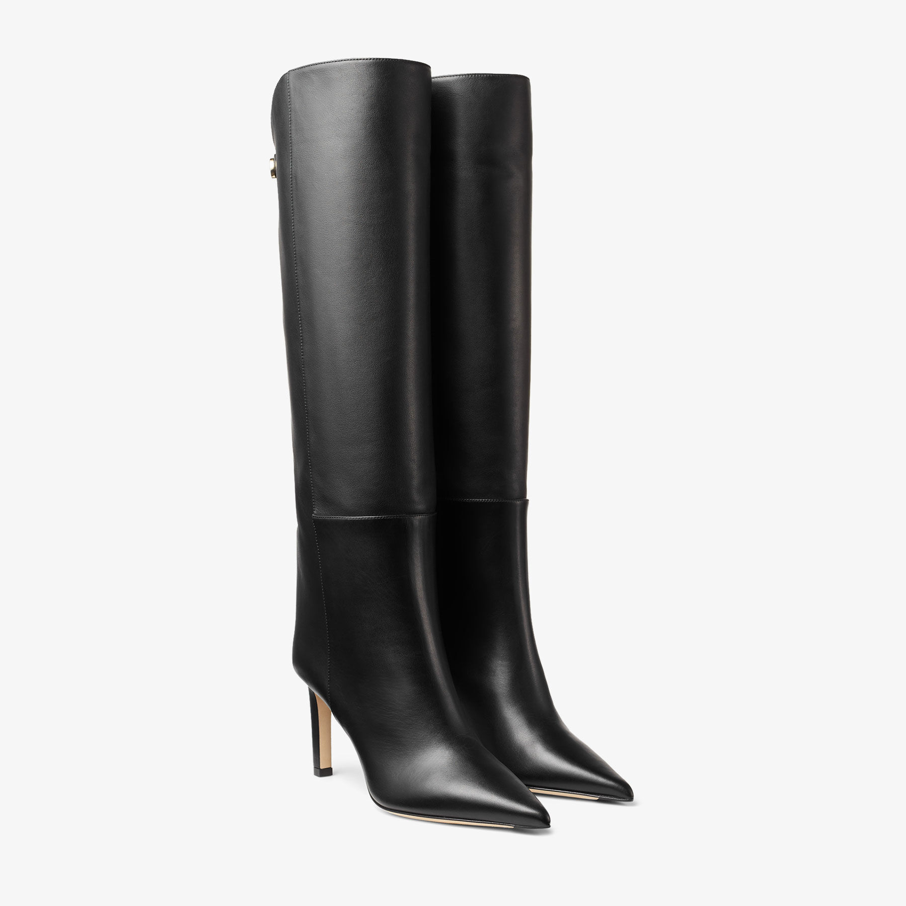 ALIZZE KB 85 | Black Smooth Leather Knee-High Boots | Autumn Collection ...