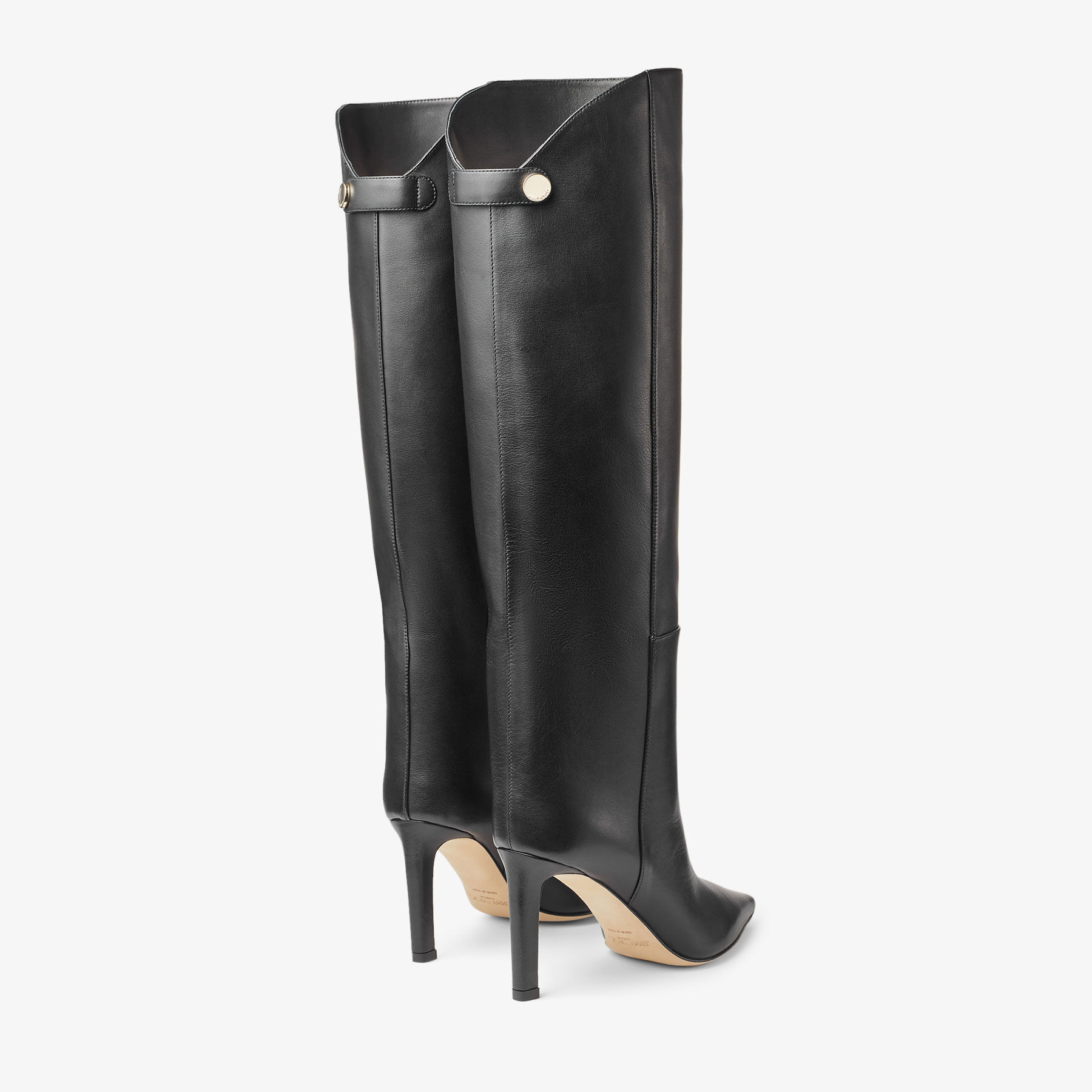 ALIZZE KB 85 | Black Smooth Leather Knee-High Boots | Autumn Collection ...