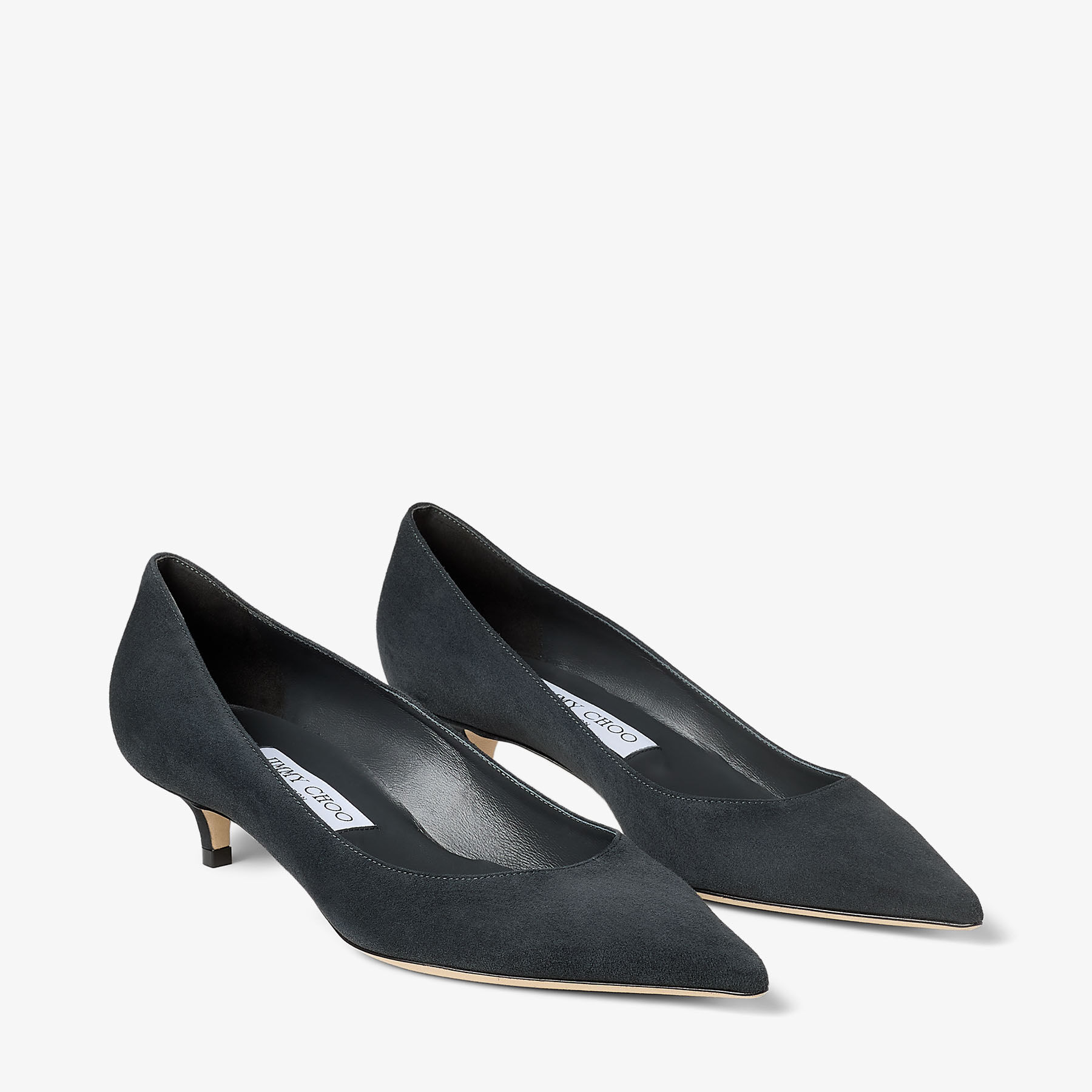 Amelia | Escarpins en suède ton sur ton graphite | JIMMY CHOO