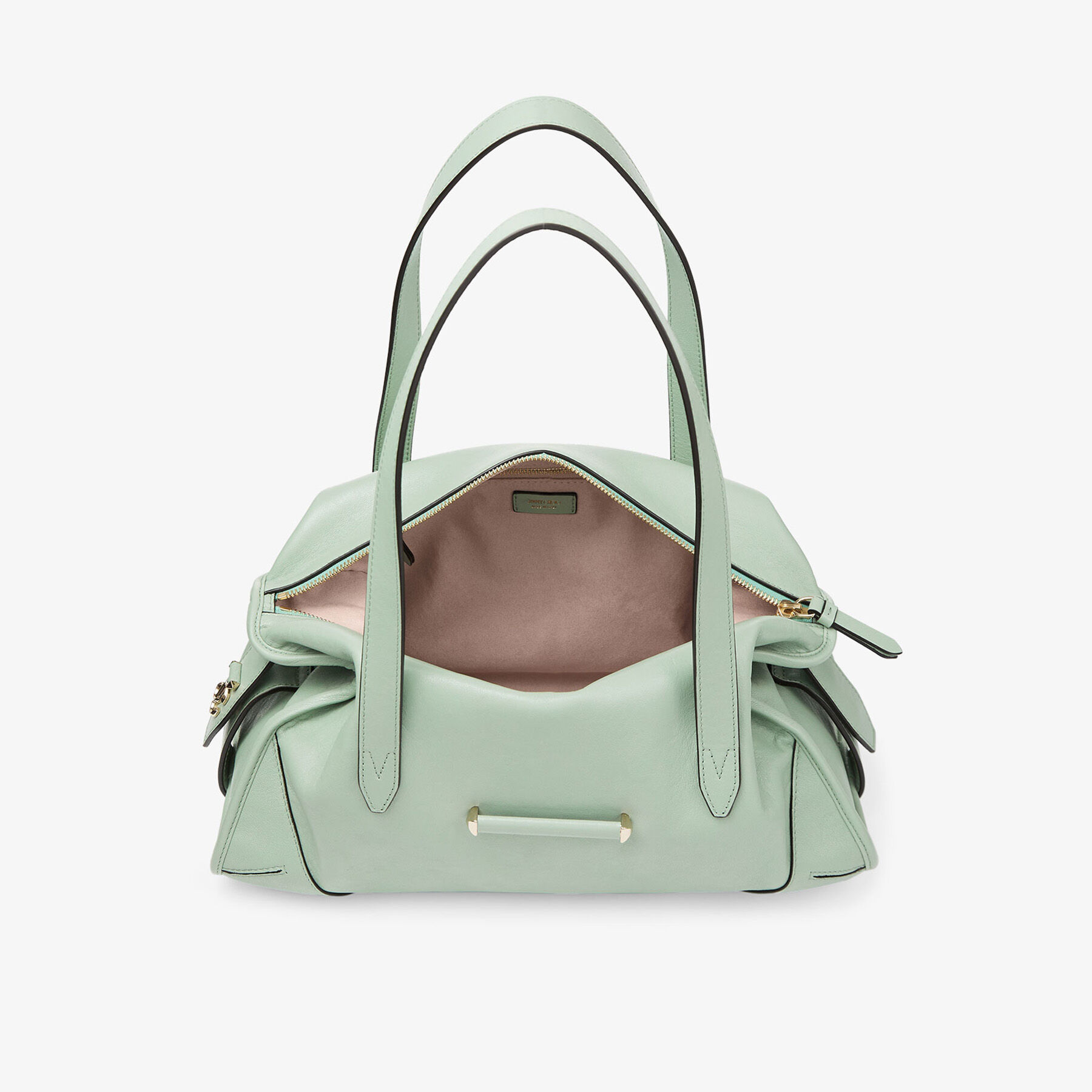 Bar Holdall Medium | Verde Biker Leather Holdall Bag | JIMMY CHOO