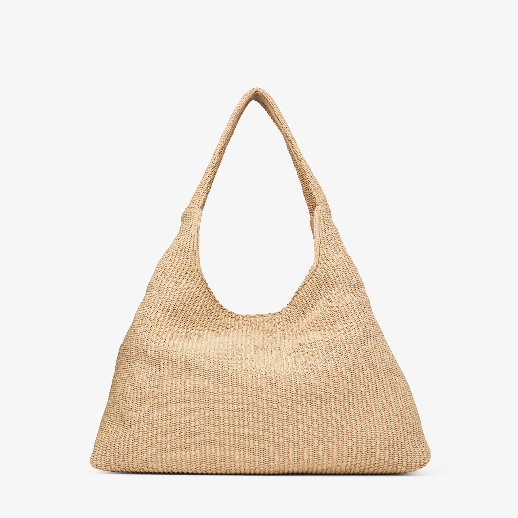 Beach Diamond Hobo L | Natural Raffia Shoulder Bag | JIMMY CHOO CA