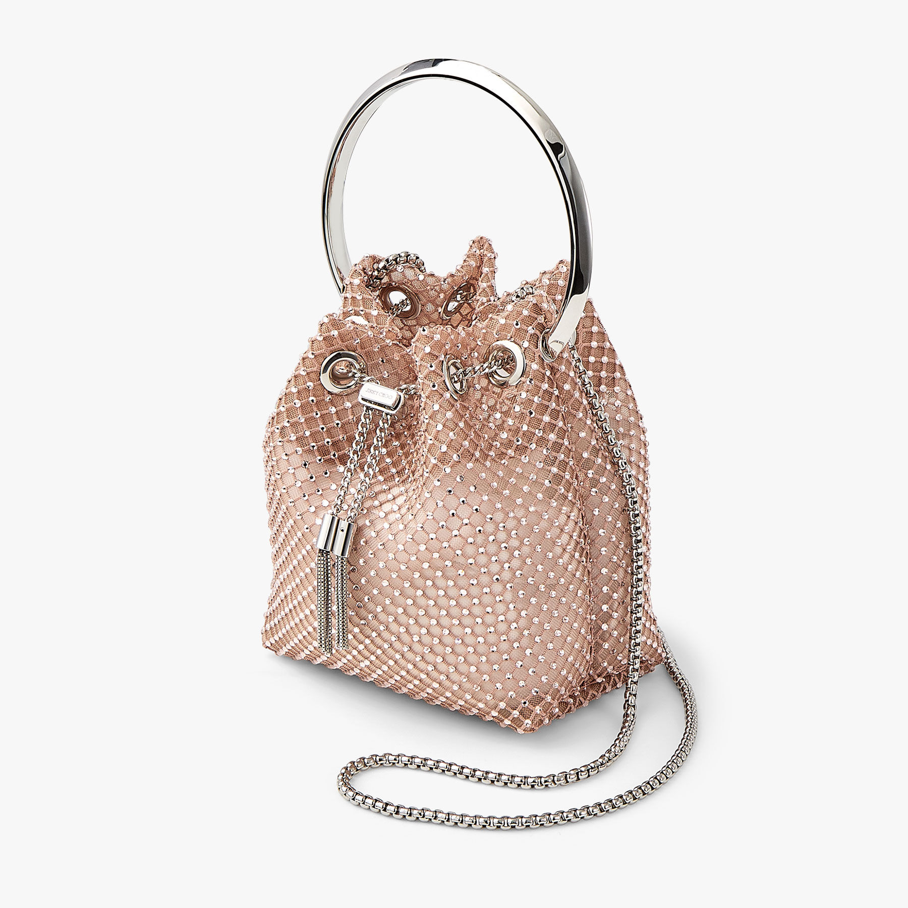 Bon Bon|Macaron/Crystal Crystal Mesh Bag| JIMMY CHOO CA