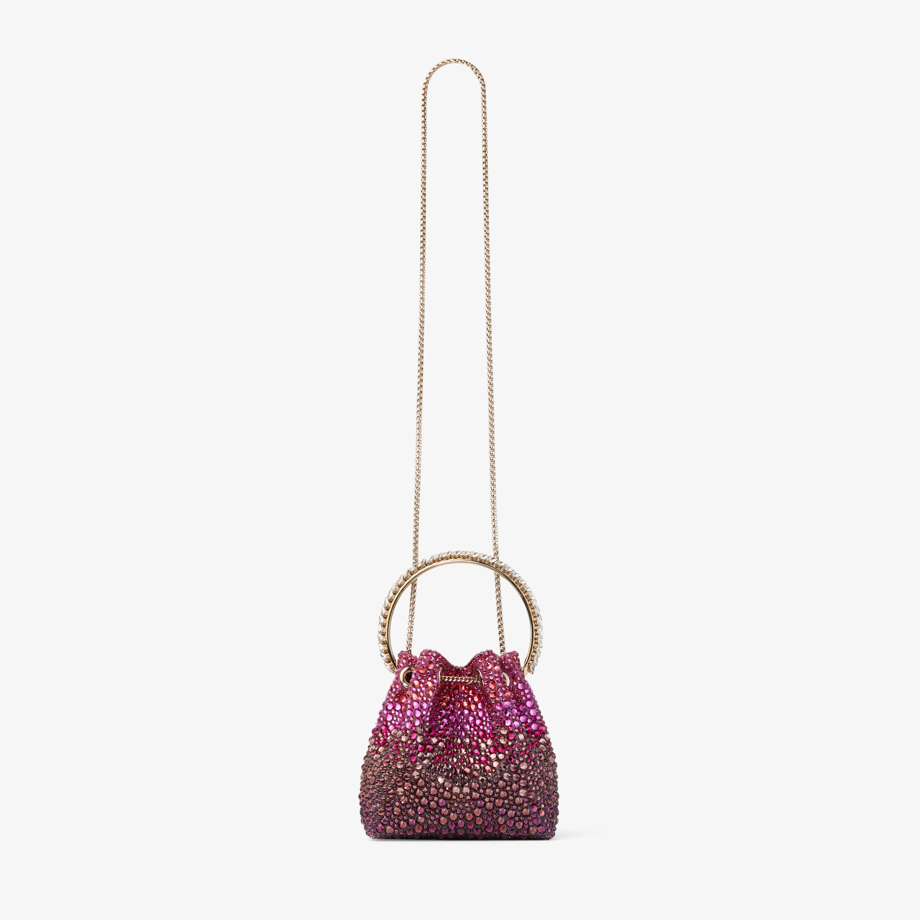 Bon Bon | Winter Bloom and Violet Orchid Satin Bag with Crystals ...