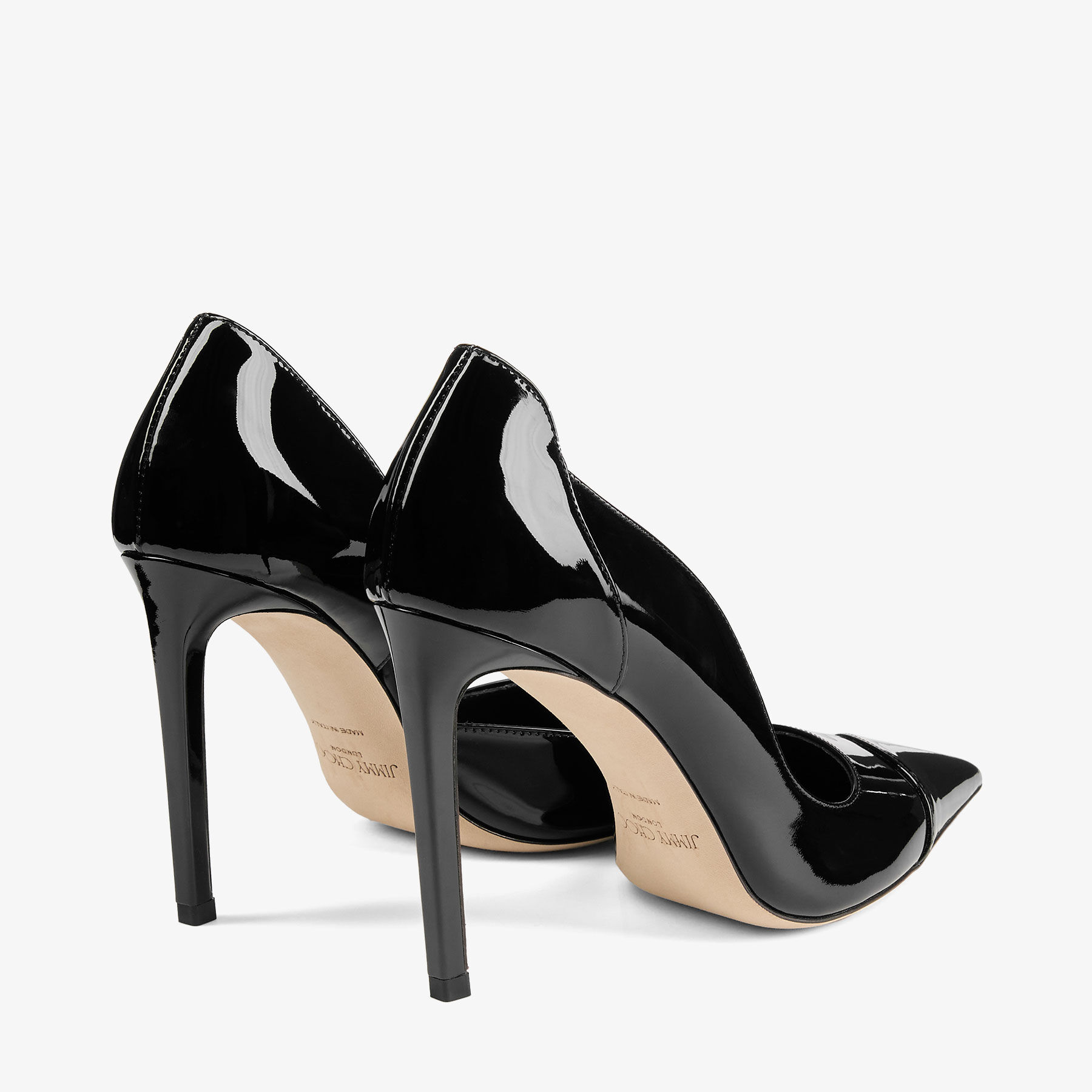 Brigitte 100 | Black Patent Leather Pumps | JIMMY CHOO