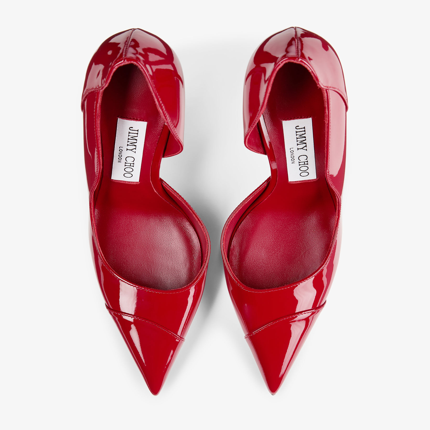 Brigitte 100 | Ruby Red Patent Leather Pumps | JIMMY CHOO