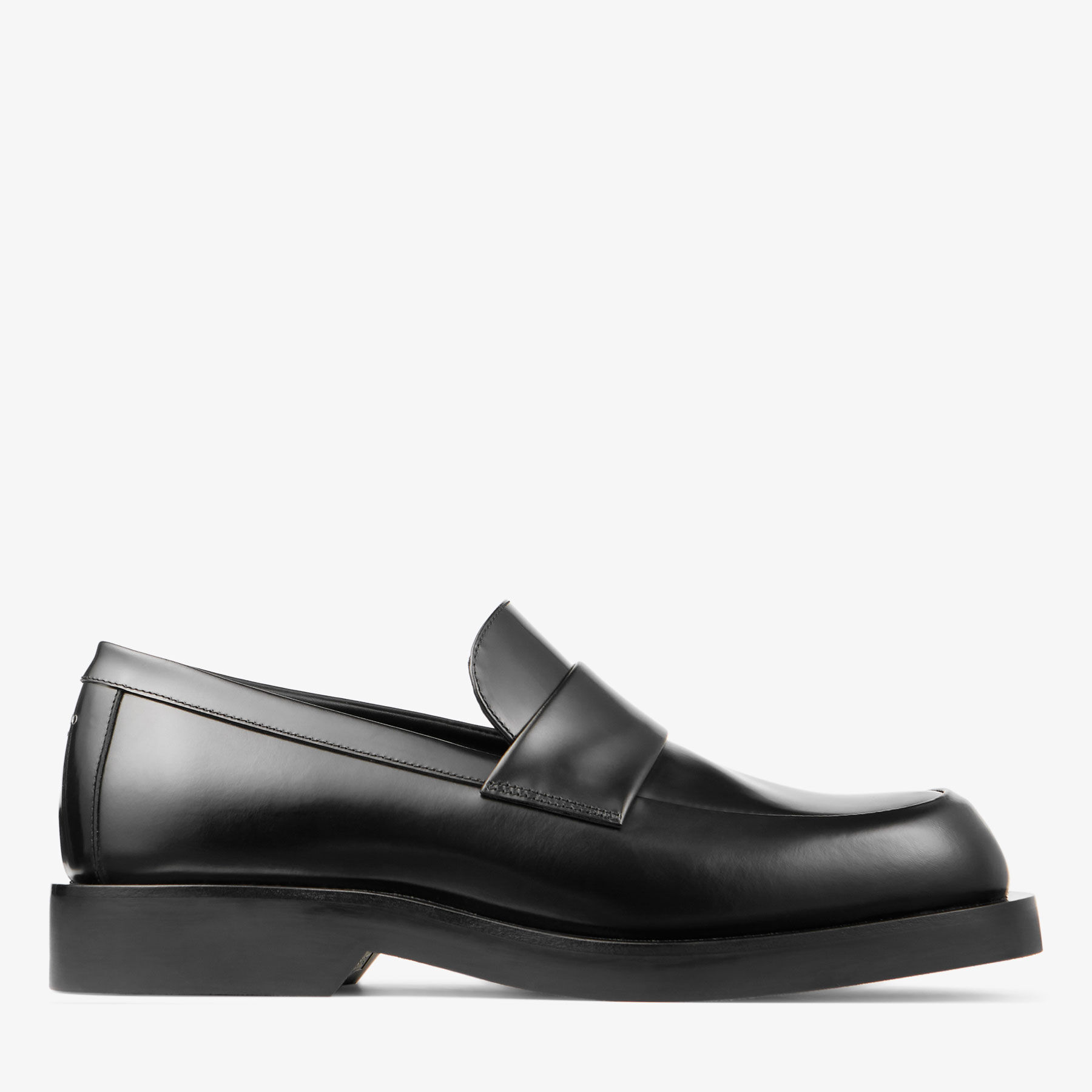 Buff Loafer | Black Box Calf Leather Loafers | JIMMY CHOO