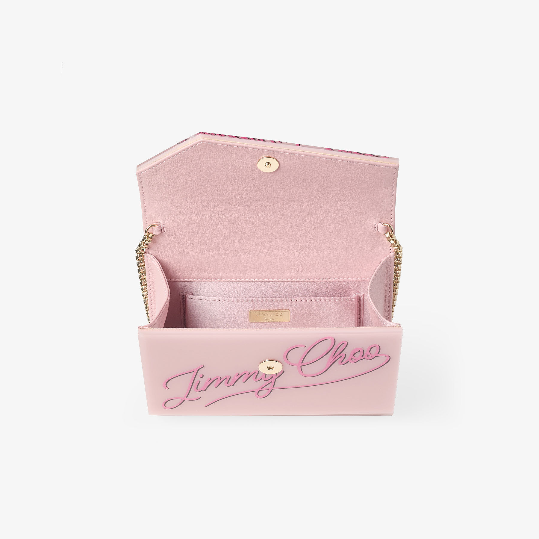 Candy | Pink Acrylic Clutch Bag | JIMMY CHOO