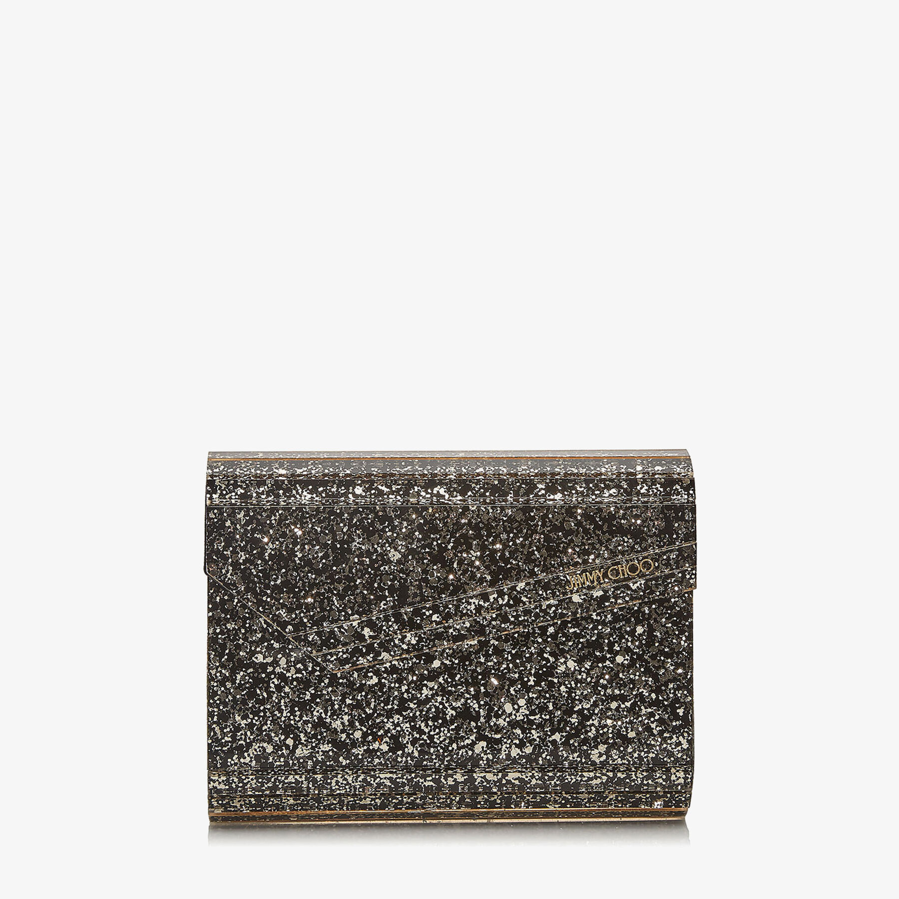 Gold Mix Coarse Glitter Acrylic Clutch Bag | CANDY | Autumn Winter 18 ...