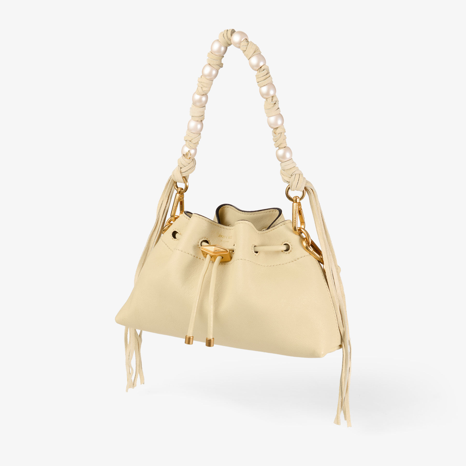 Cinch S | Yellow Buttermilk Biker Leather Shoulder Bag | JIMMY CHOO CA