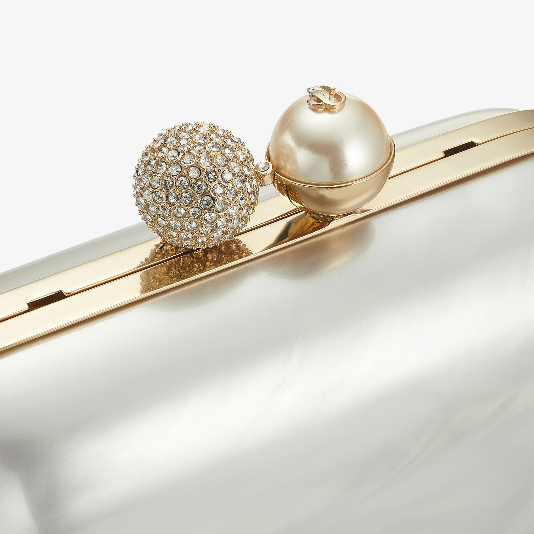 CLOUD | Ivory Mother of Pearl Clutch Bag with Crystal Clasp | Summer ...