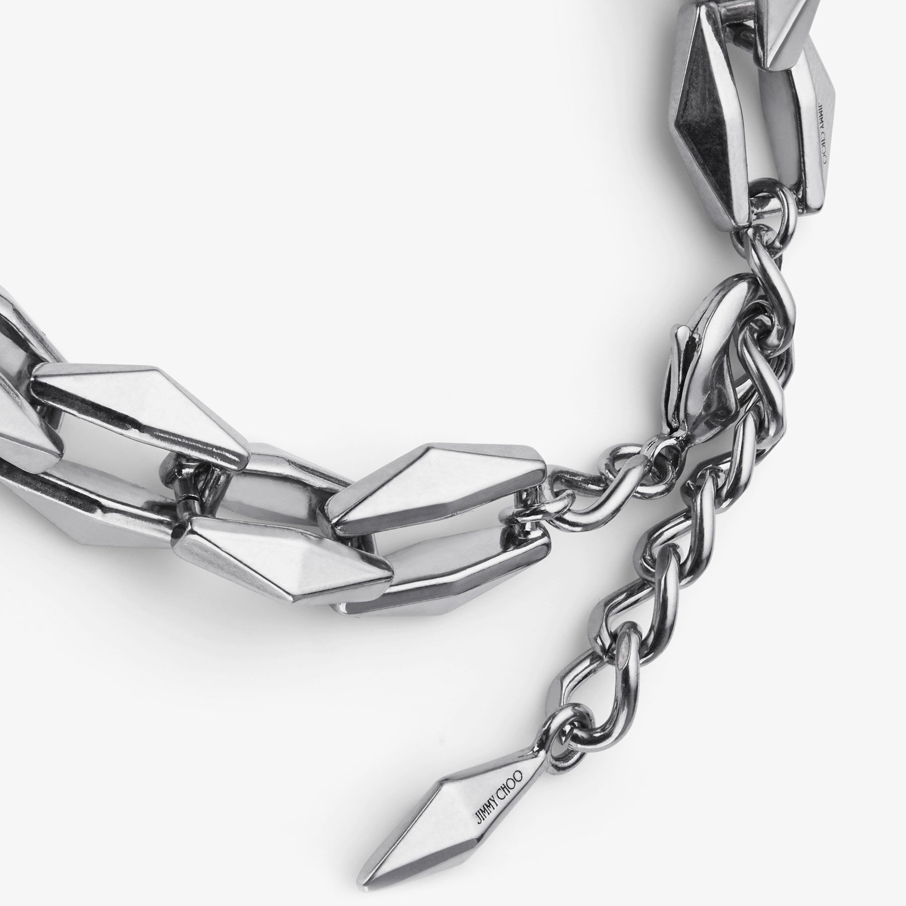 Diamond Chain Bracelet | Silver Finish Bracelet | JIMMY CHOO