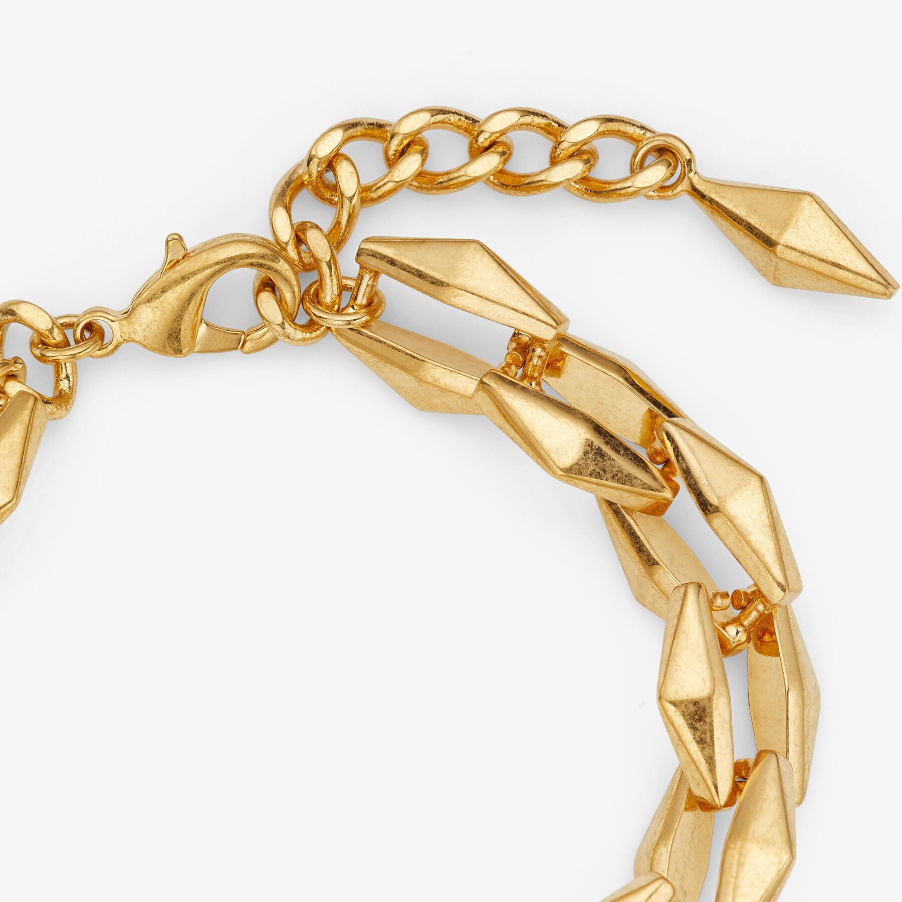 Gold-Finish Diamond Chain Bracelet | Diamond | Jewellery Collection ...