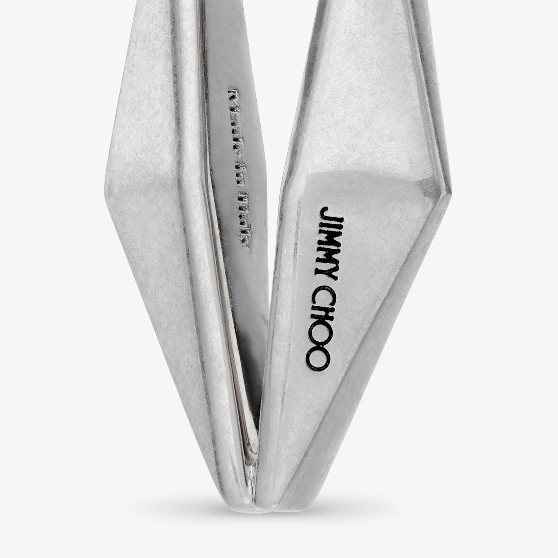 Diamond Chain Earring | Silver Finish Earrings | JIMMY CHOO