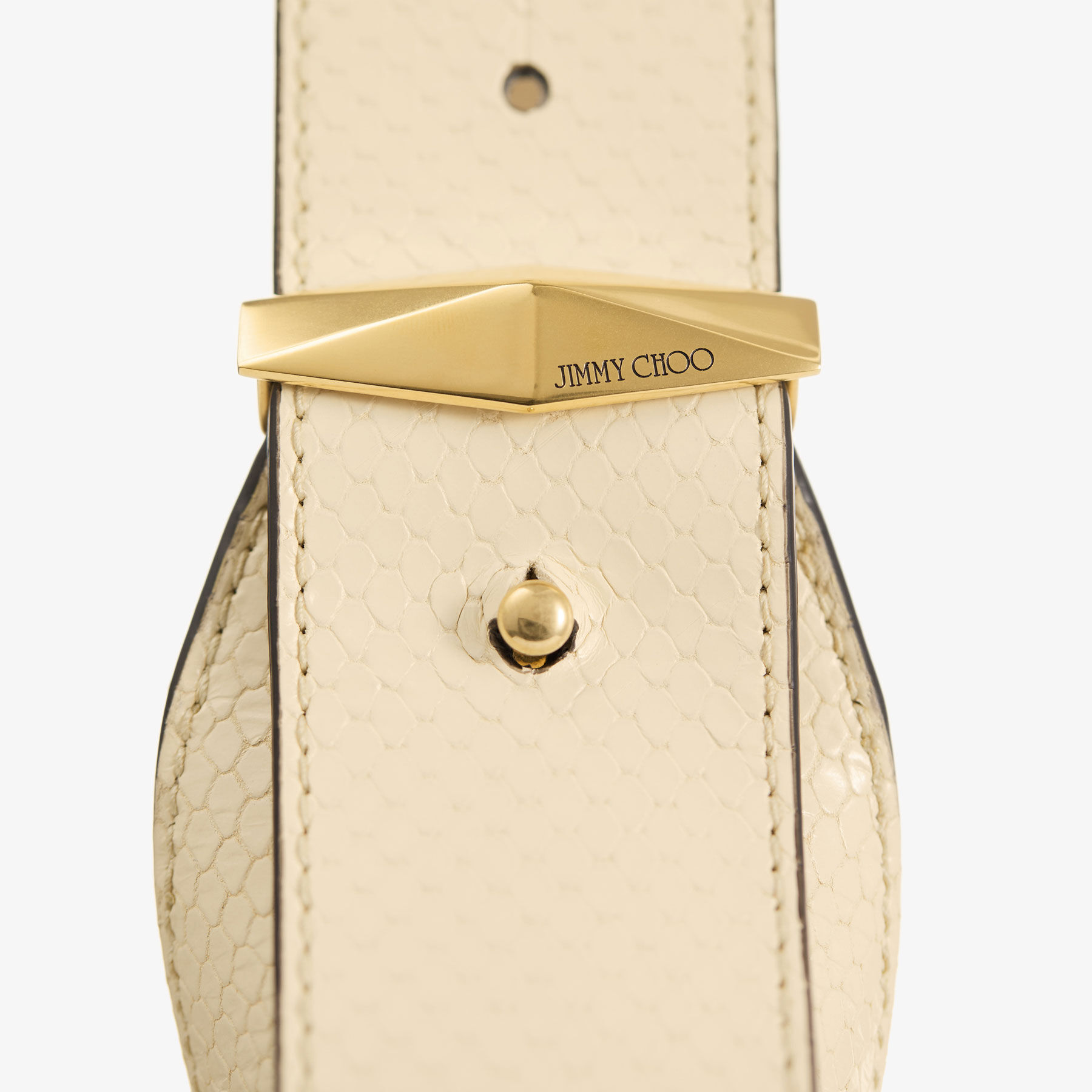 Diamond Hobo S | Buttermilk Elaphe Printed Leather with Biker Leather ...