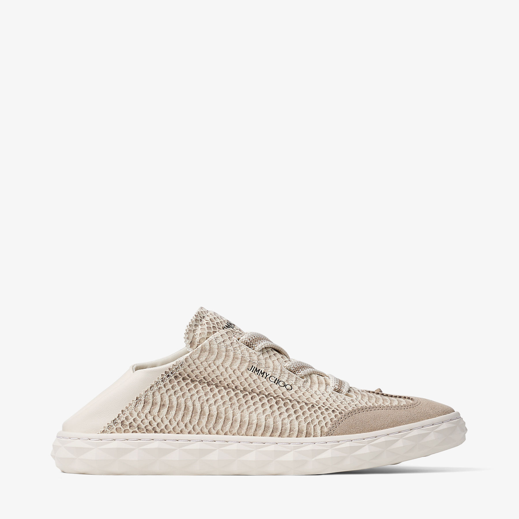 Diamond Light Flex F |Roccia Aspide Snake Printed Leather Trainers ...