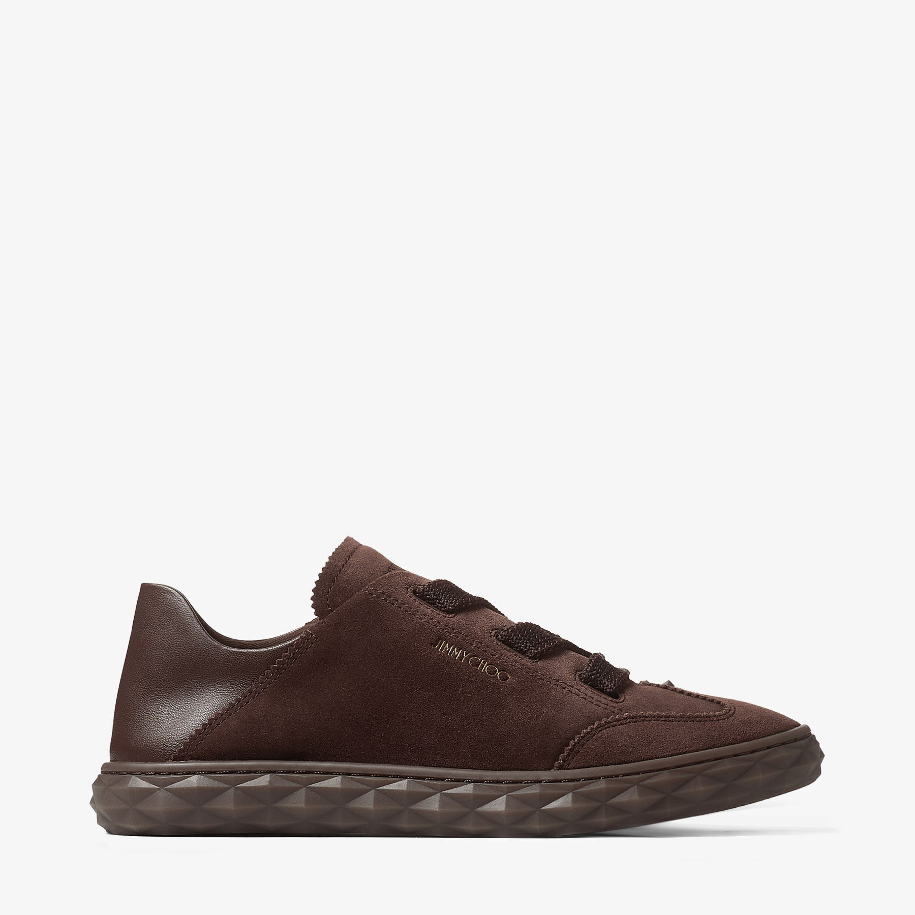 Diamond Light Flex F | Chocolate Suede and Leather Trainers | JIMMY CHOO