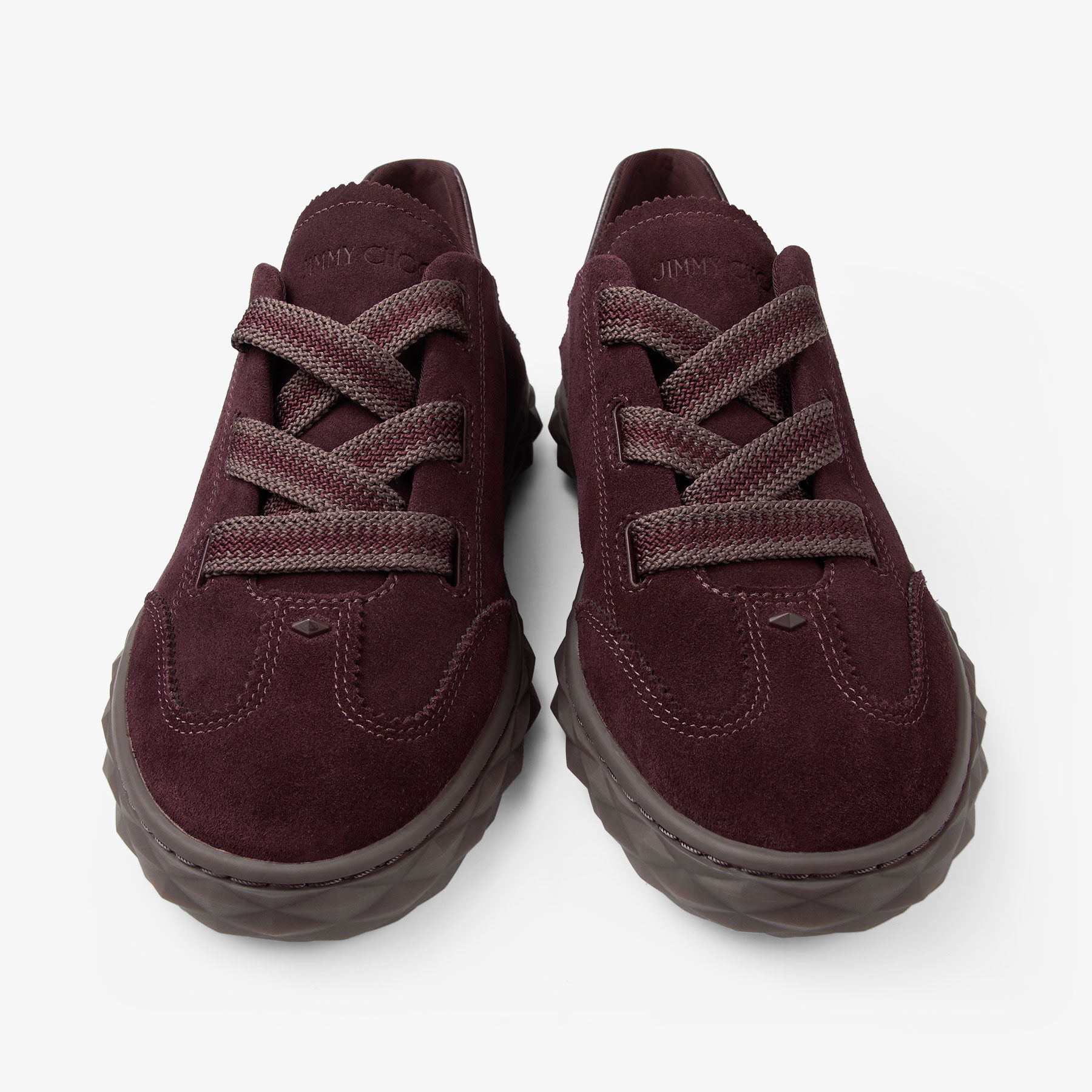 Diamond Light Flex F | Espadrilles en mélange de suède merlot foncé et ...