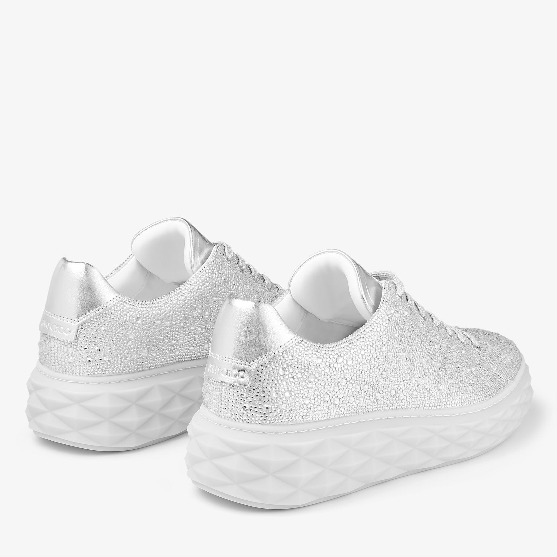 Diamond Light Maxi/M | Crystal Suede Trainer | JIMMY CHOO