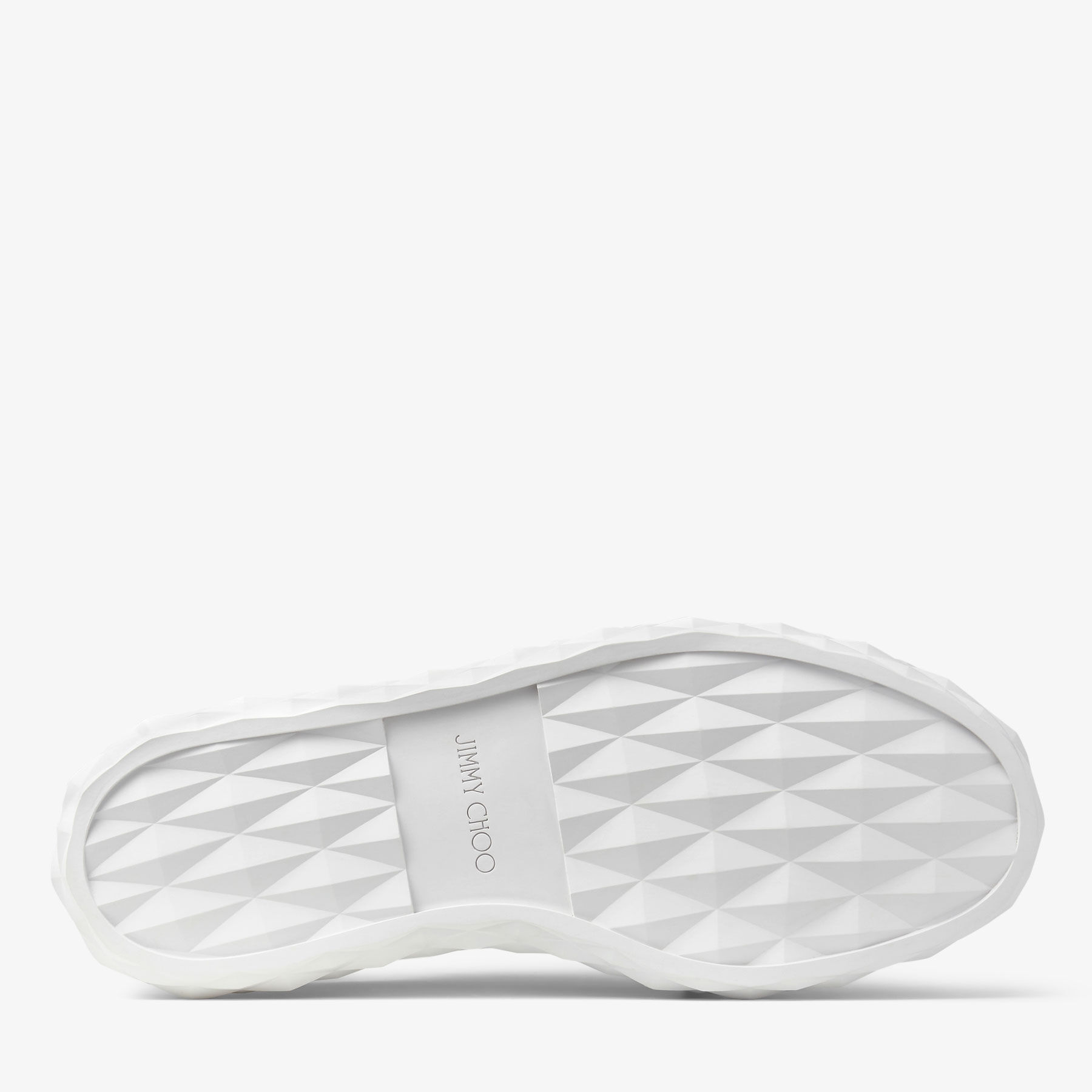 Diamond Light/M Ii | White Leather and- Silver Metallic Nappa Low-Top ...
