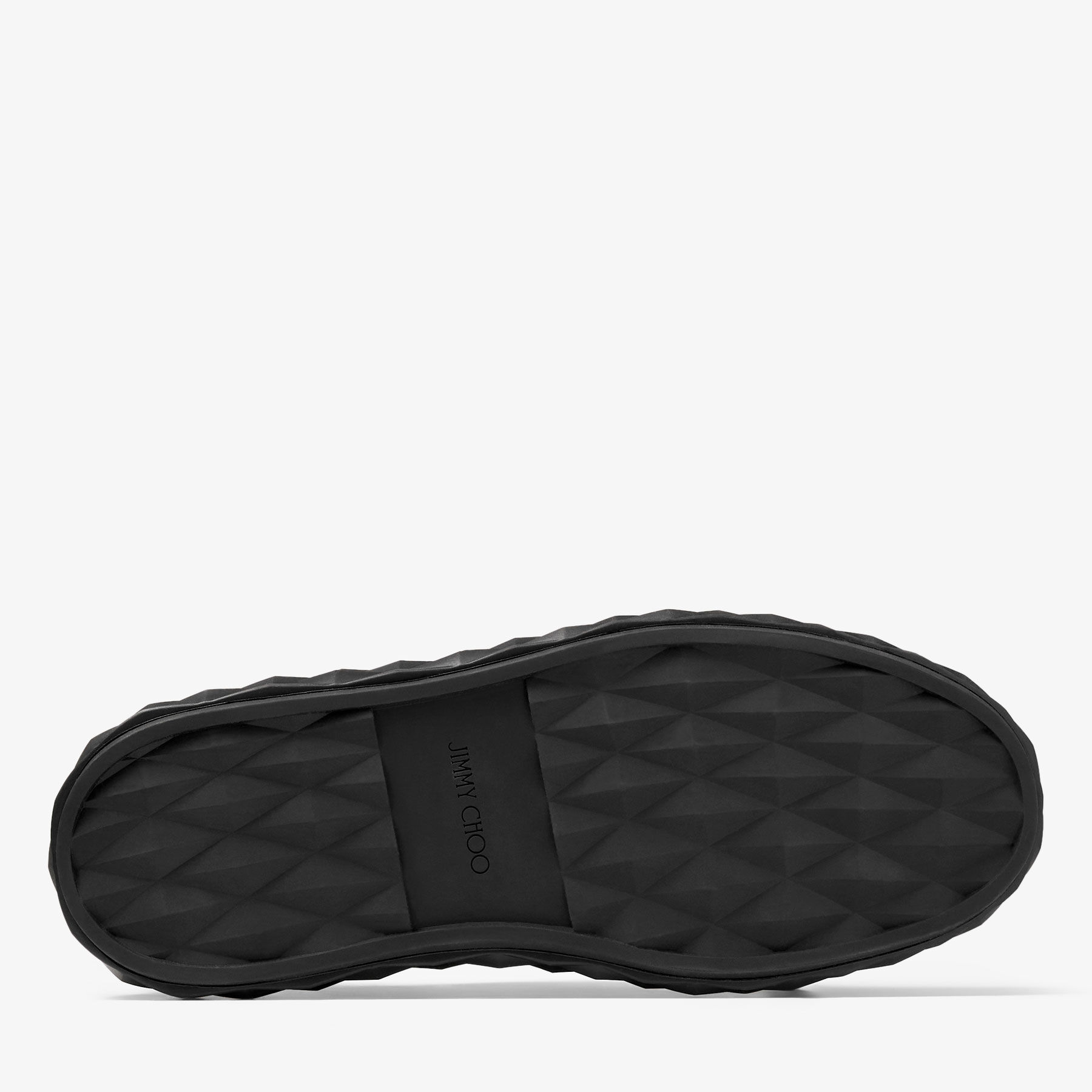 Diamond Maxi/M |Black Nappa Leather Trainer| JIMMY CHOO