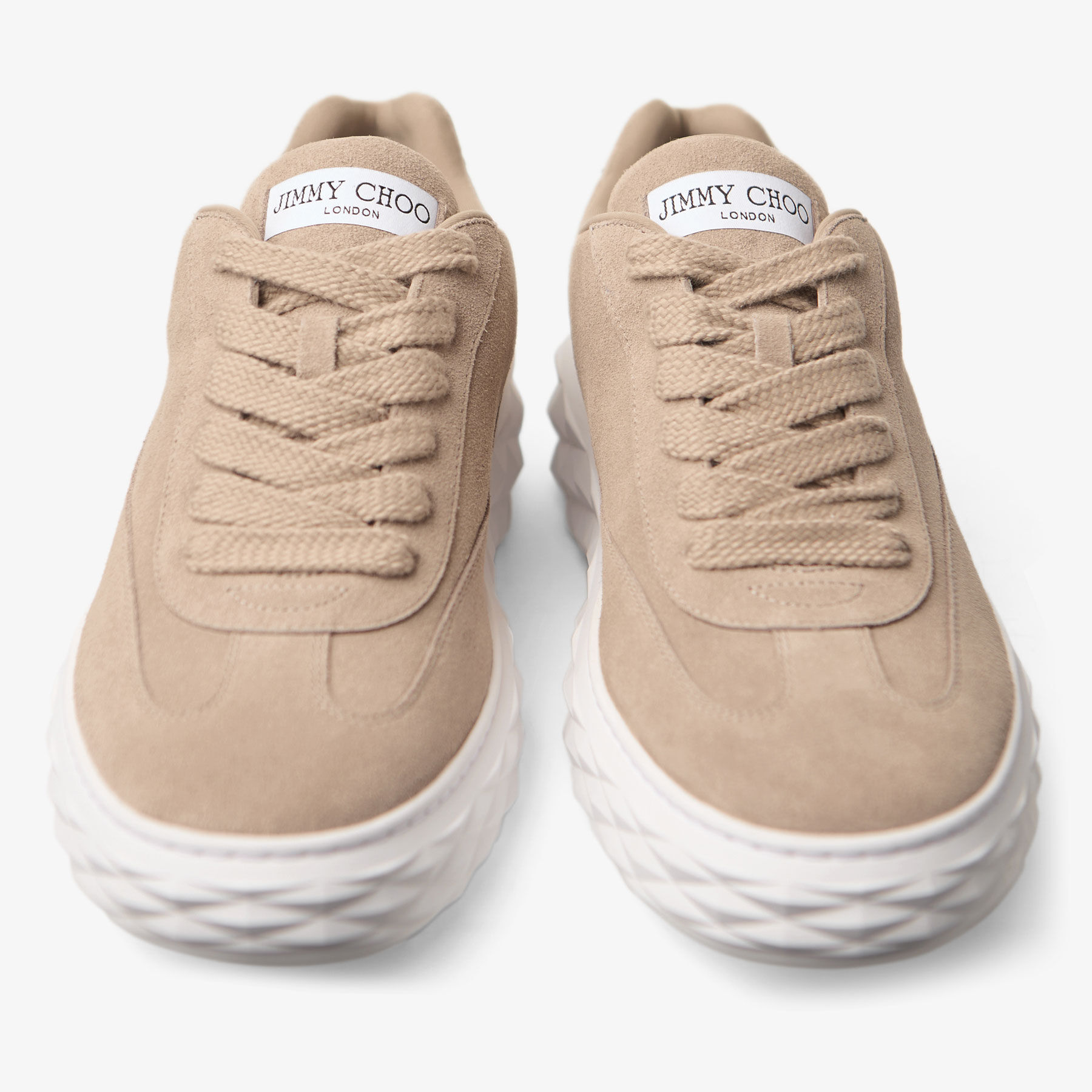 Diamond Maxi Retro M | Stone Velvet Suede Trainers | JIMMY CHOO