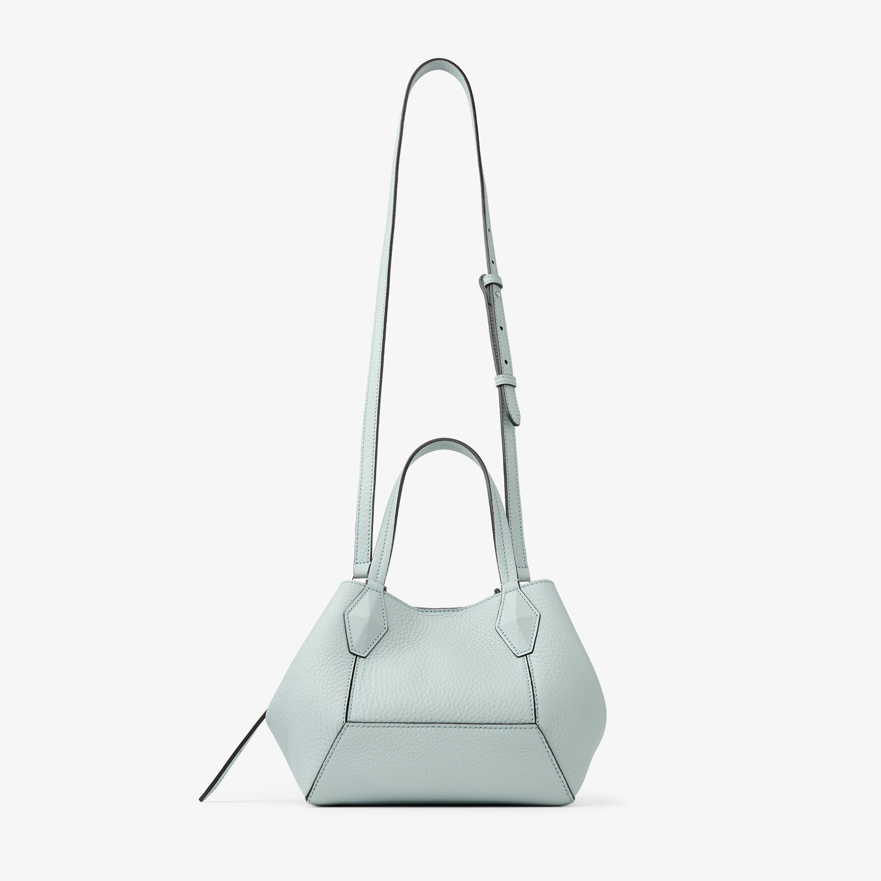 Diamond Tote S | Light Verde Calf Leather Tote Bag | JIMMY CHOO