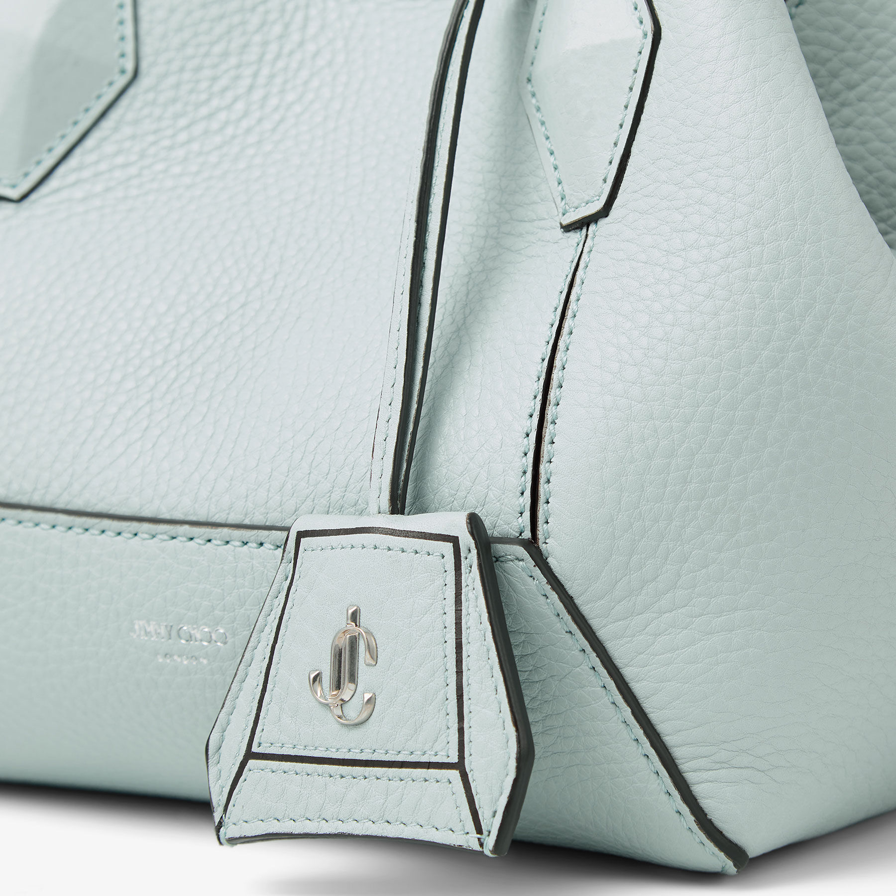 Diamond Tote S | Light Verde Calf Leather Tote Bag | JIMMY CHOO