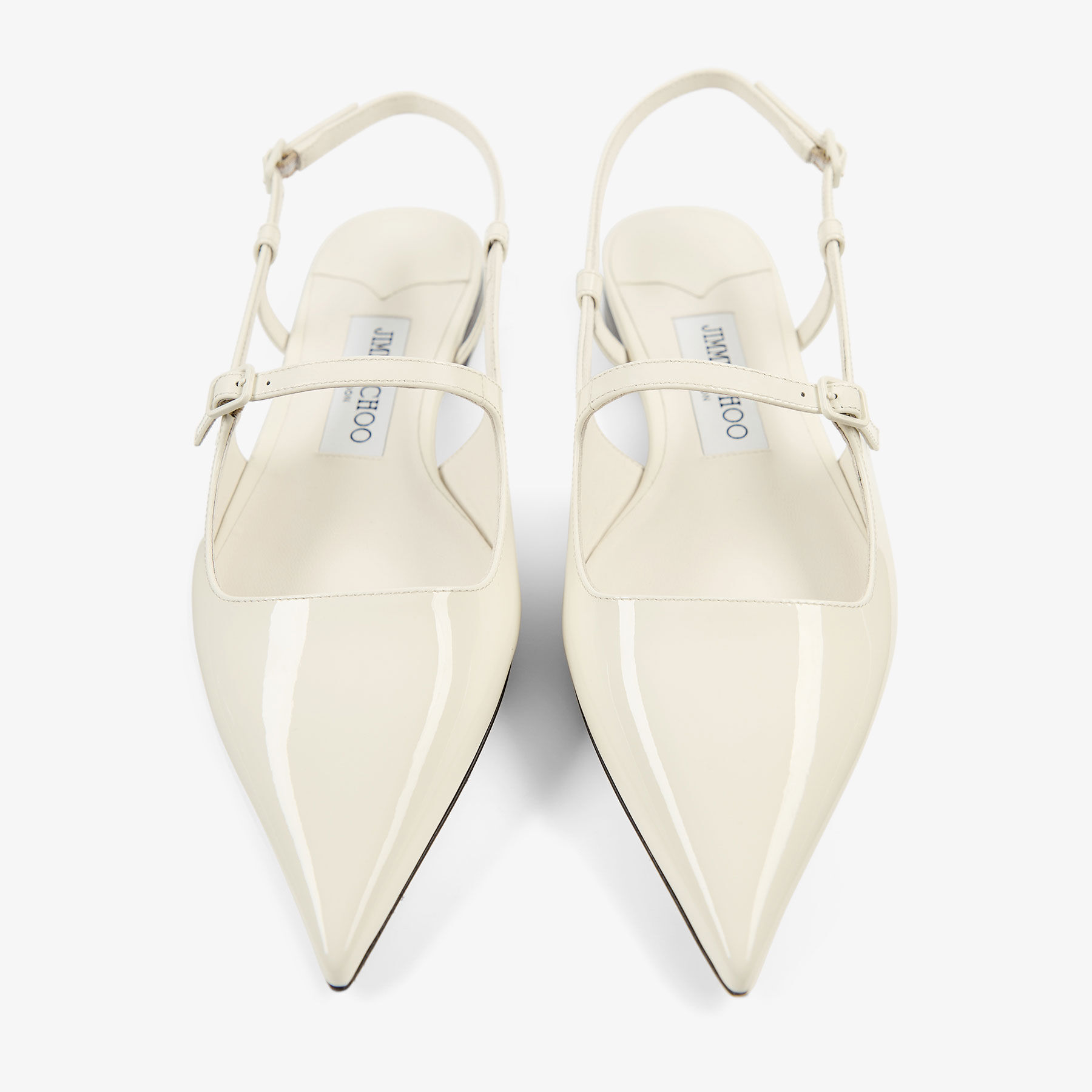 Didi Flat | Latte Patent Leather Flats | JIMMY CHOO