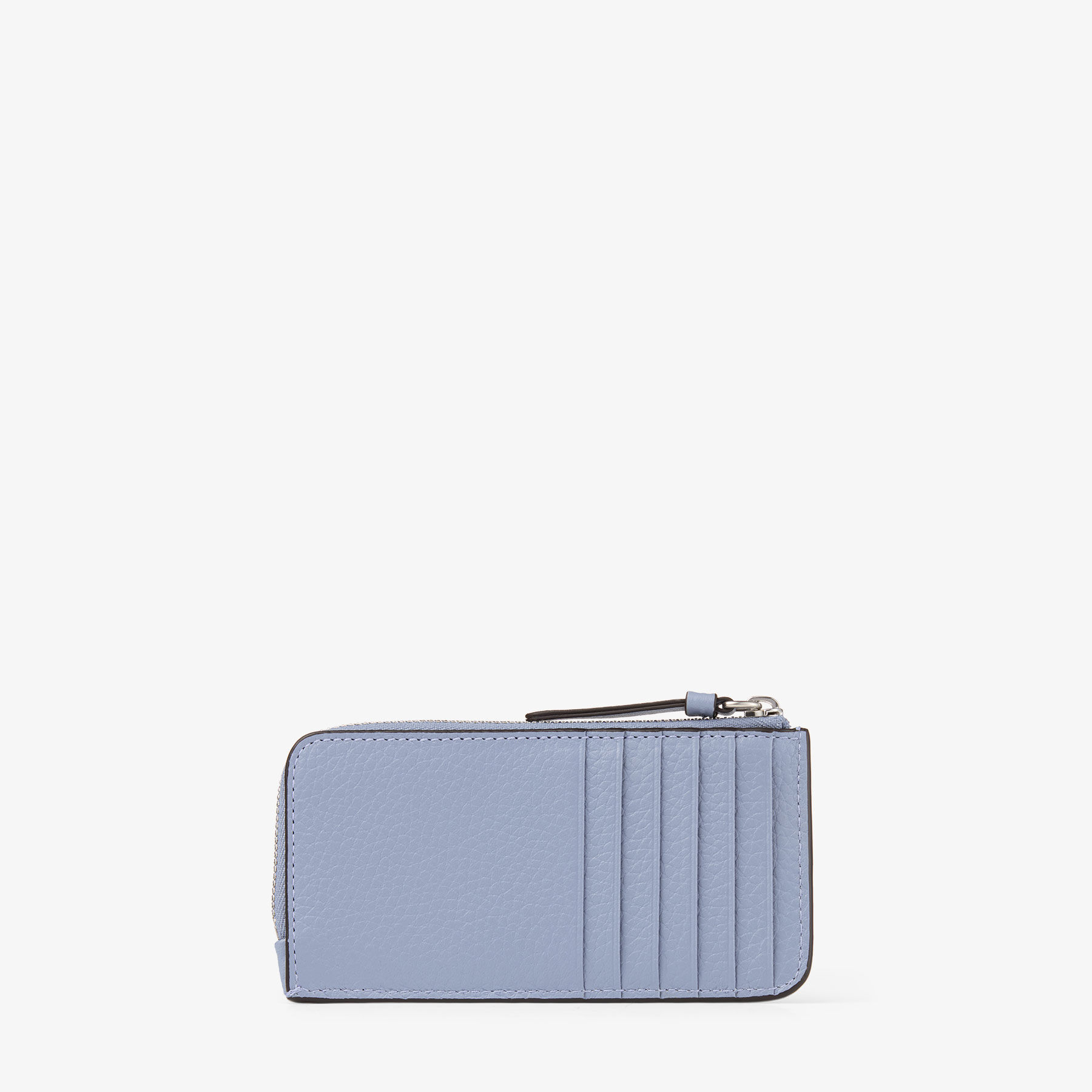 DM Lise-Z M |Blue Haze Grainy Calf Leather Card Holder | JIMMY CHOO US