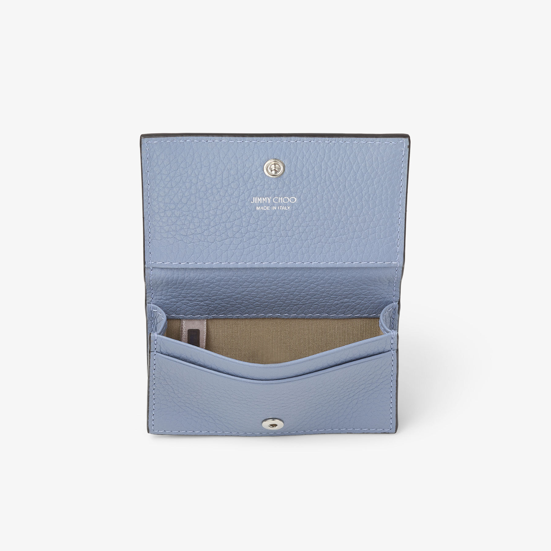DM Nello M |Blue Haze Grainy Calf Leather Coin Purse | JIMMY CHOO CA