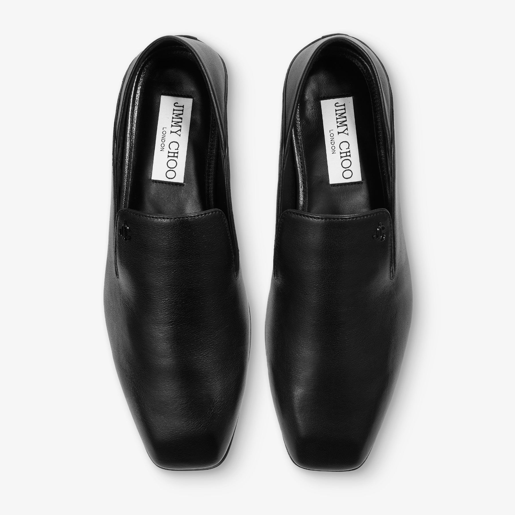 Eliot Slipper M | Black Vintage Leather Slippers | JIMMY CHOO